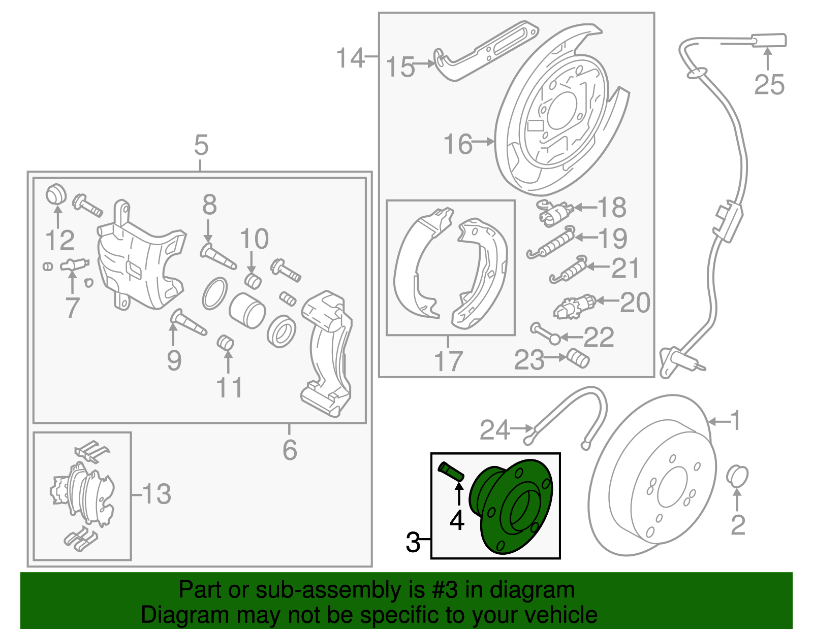 2010-2017 Hyundai Hub & Bearing 52730-3S200 | OEM Parts Online