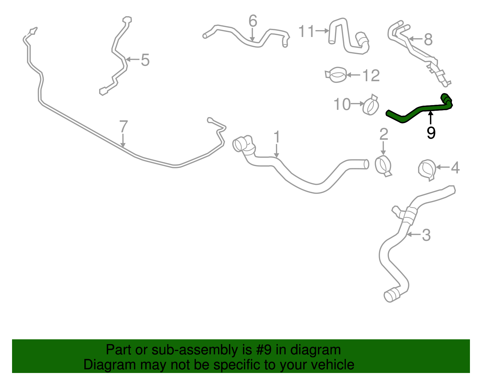 30794859 - Inlet Hose - 2012-2016 Volvo | Volvo OEM Parts Direct