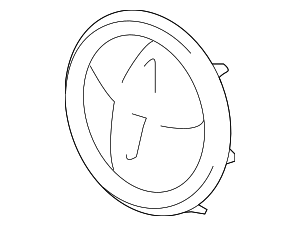 53141-47031 - Emblem - 2016-2022 Toyota | OEM Genuine Toyota Parts