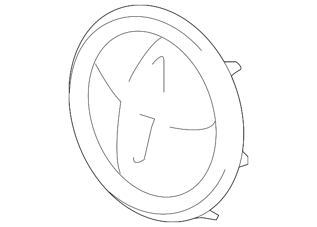 75310-47060 - Emblem - 2016-2018 Toyota | OEM Genuine Toyota Parts