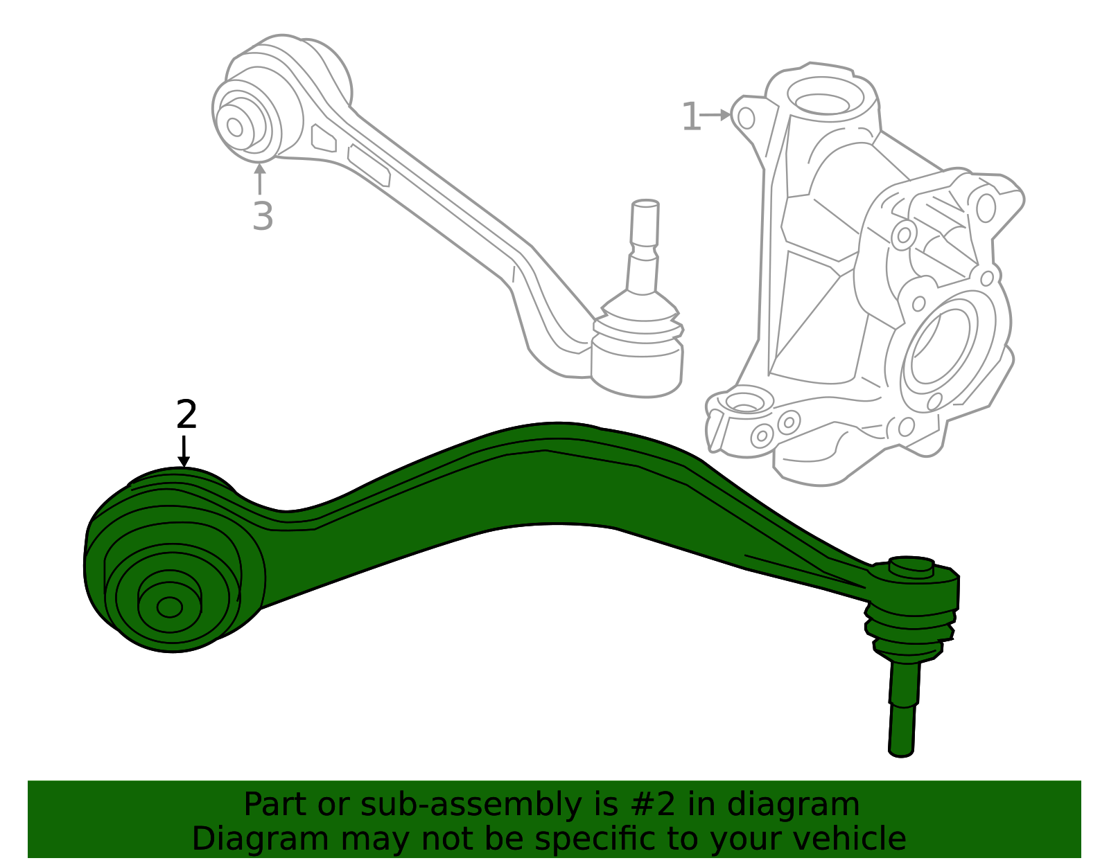 2022-2025 BMW i4 Suspension Control Arm 31-10-8-869-737 | BMW OEM Parts