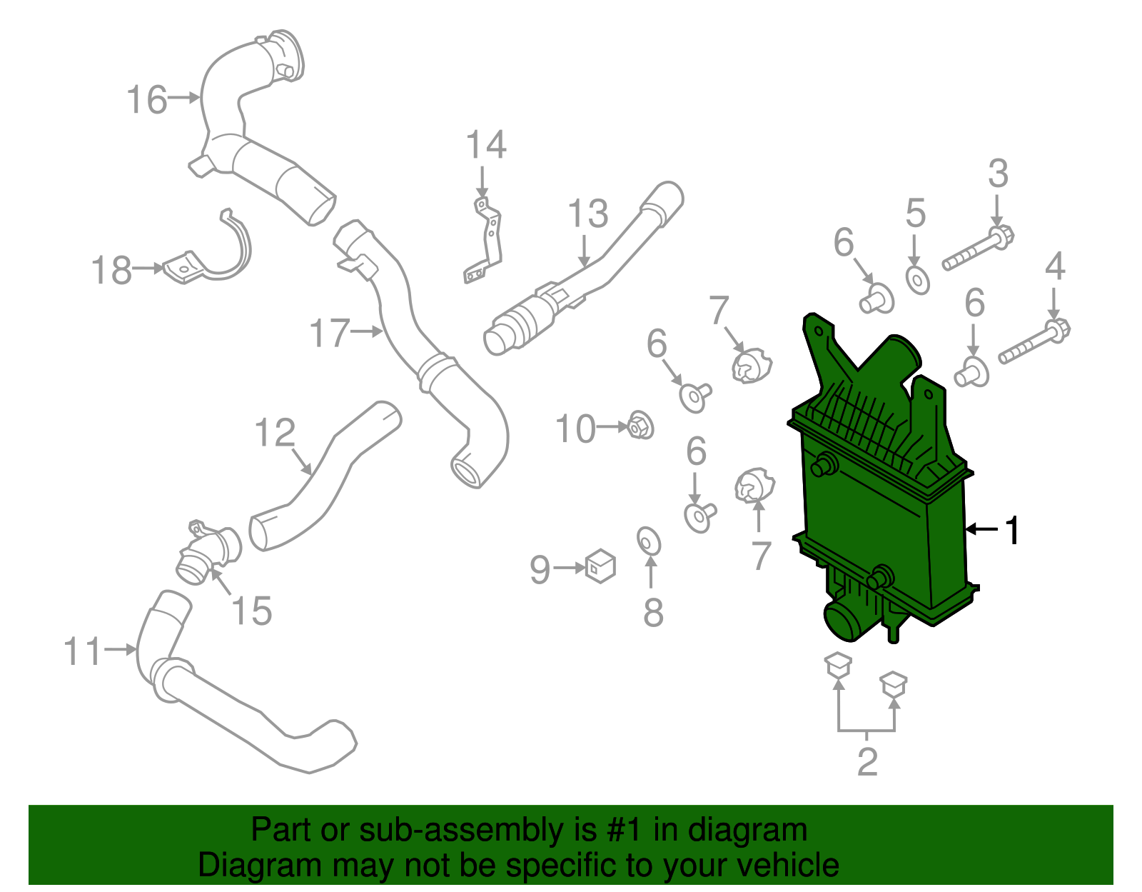 Genuine Inter-Cooler for 2016-2021 Land Rover | Land Rover Part ...
