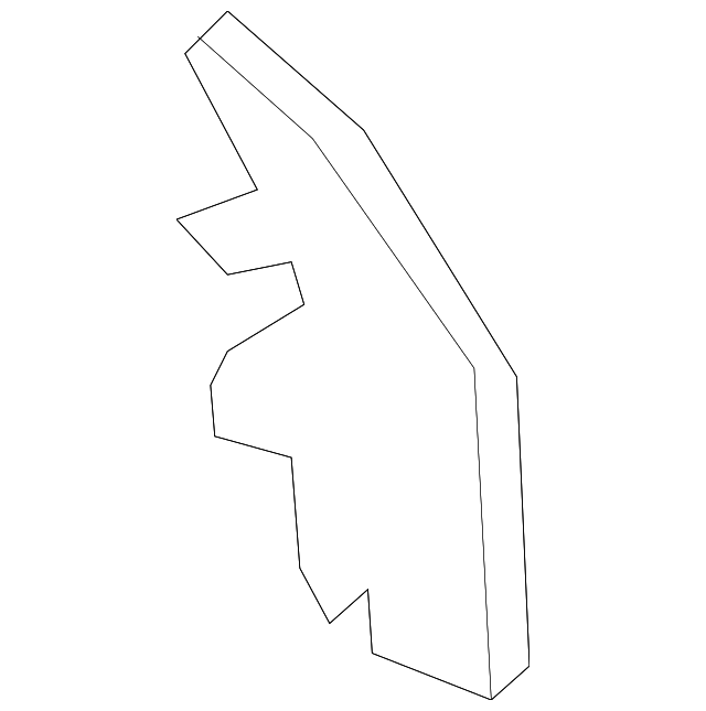 2020-2023 Cadillac XT6 Driver Side Body Hinge Pillar Upper Insulator ...