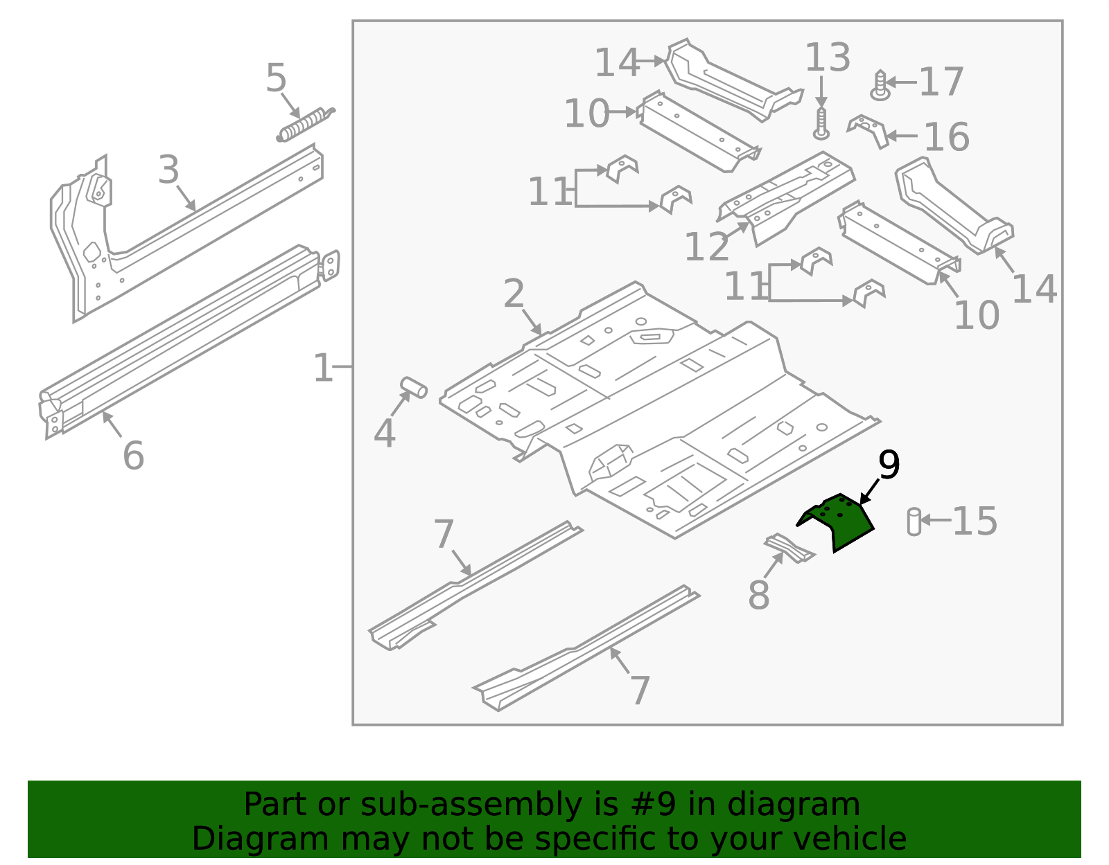 2020-2025 Ford Center Reinforced LX6Z-2L624-B | Awesome Parts Ford