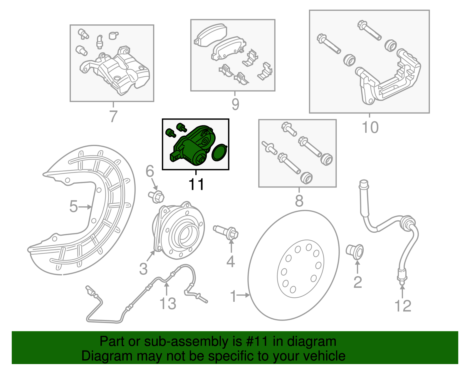 2014-2023 Mopar Parking Brake Actuator 68225300AB | Mopar Parts Canada