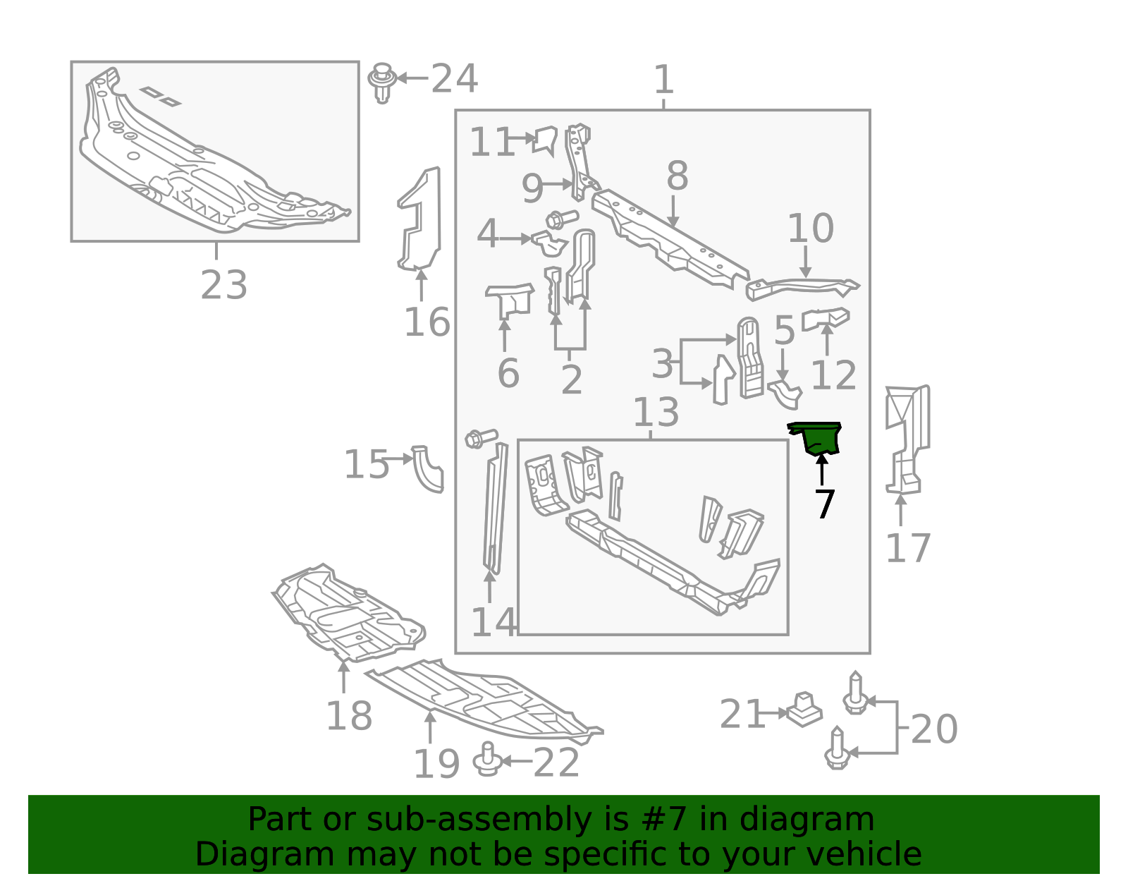 52140-07010 - High-Quality Radiator Support Bracket for 2011-2012 ...