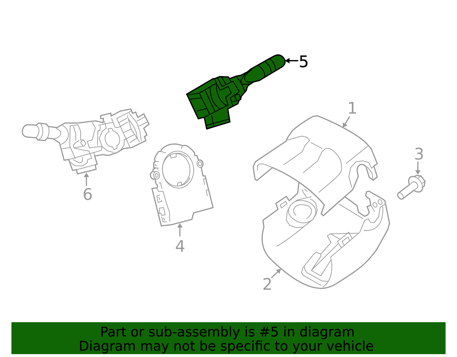 84652-0R050 - Wiper Switch 2013-2022 Toyota | Bam Wholesale Parts