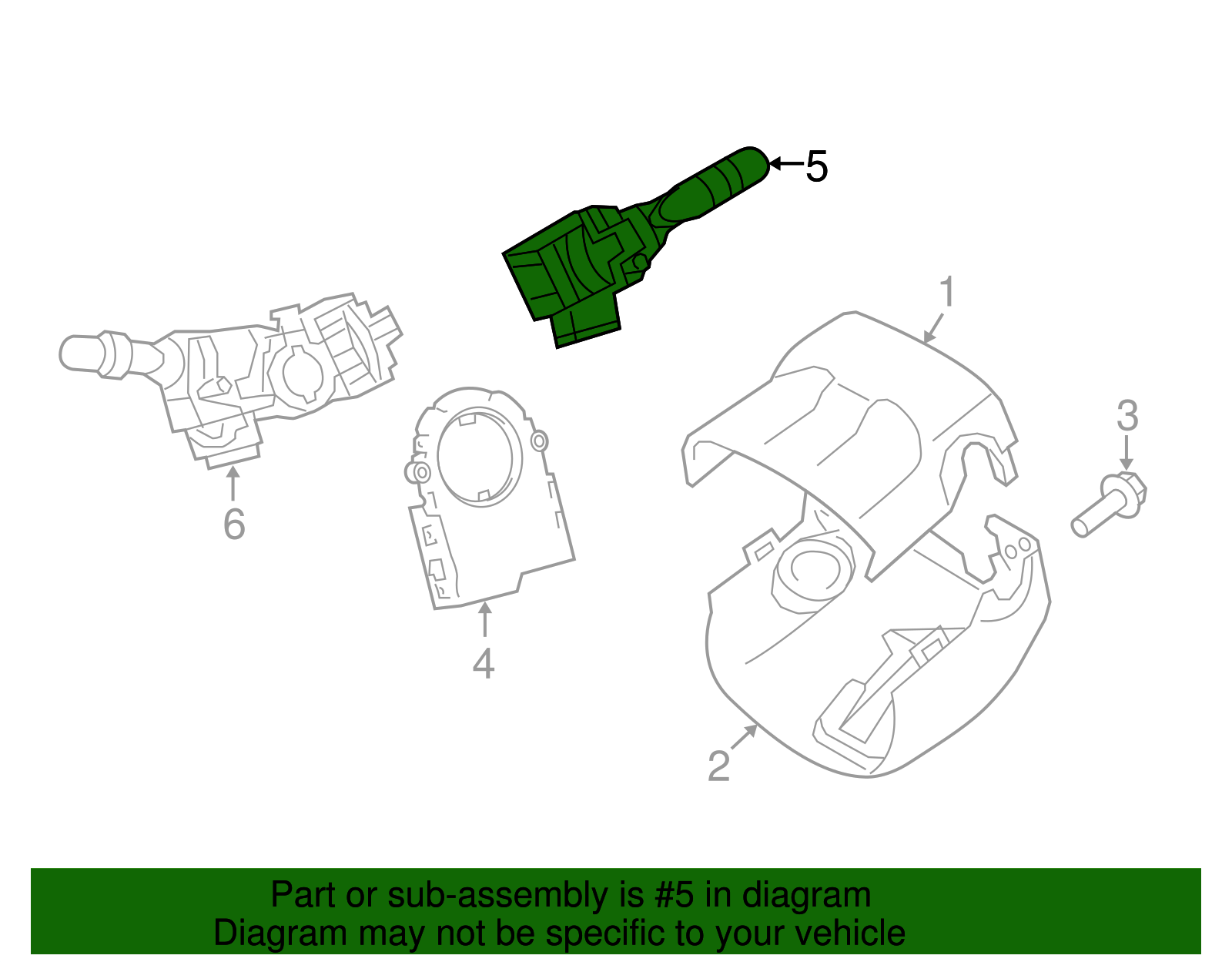 84652-0R050 - Wiper Switch 2013-2022 Toyota | Toyota San Diego Parts