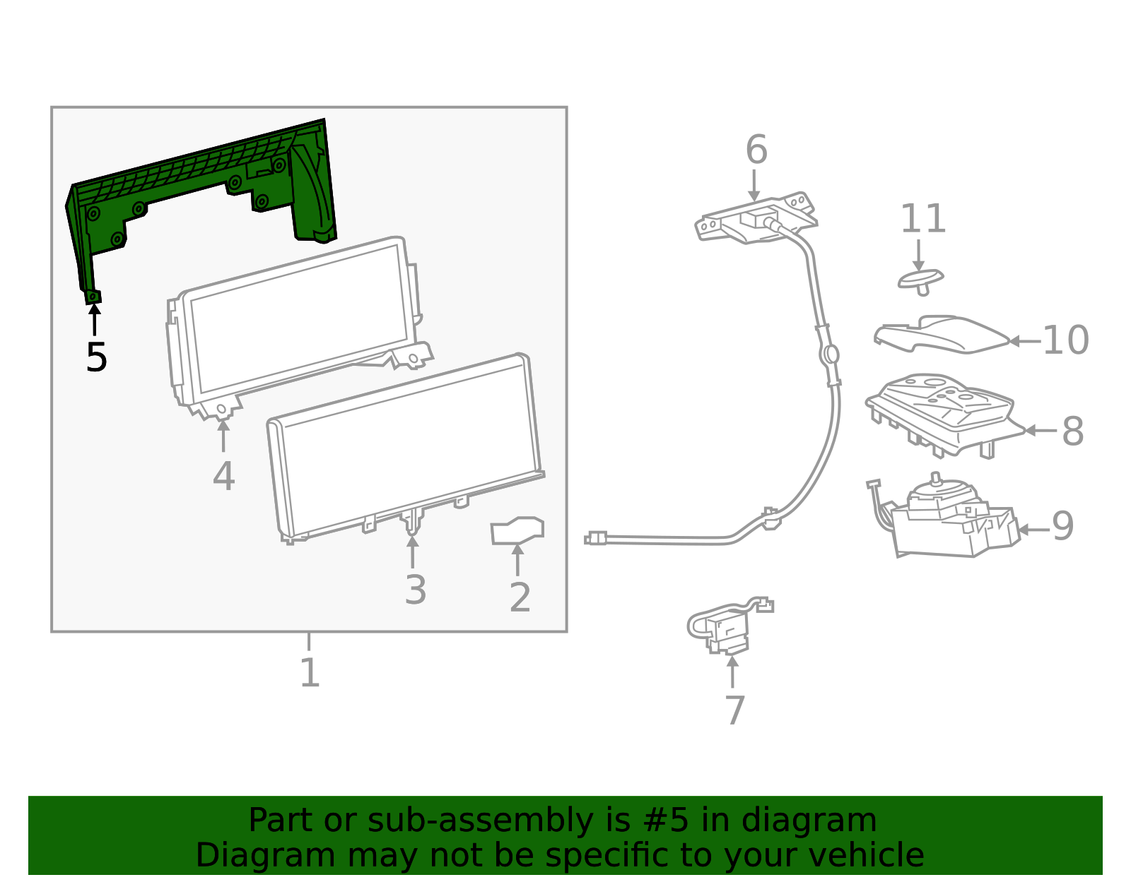 83254-60390 - High-Quality GPS Navigation System Bracket for 2016-2021 ...