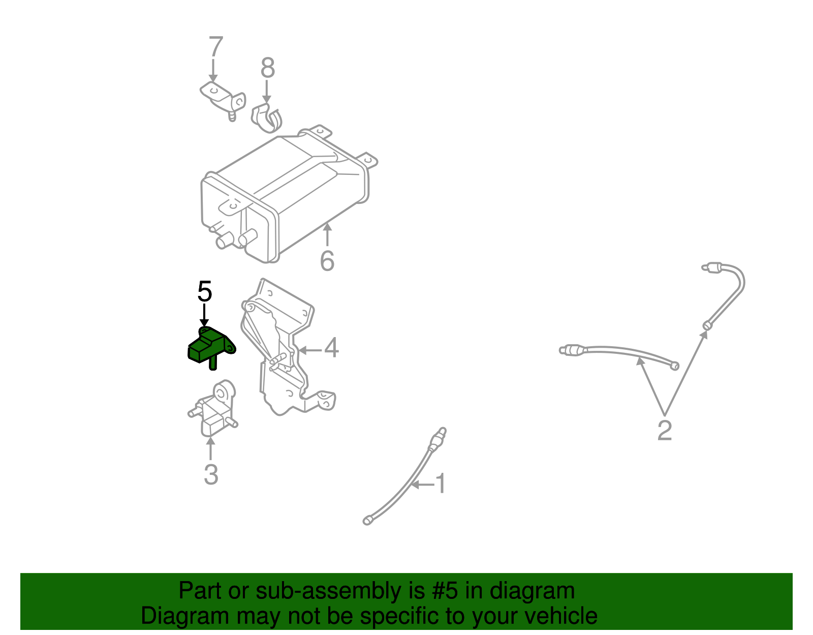1999-2004 Subaru Manifold Absolute Pressure Sensor 22627AA130 | Subaru ...