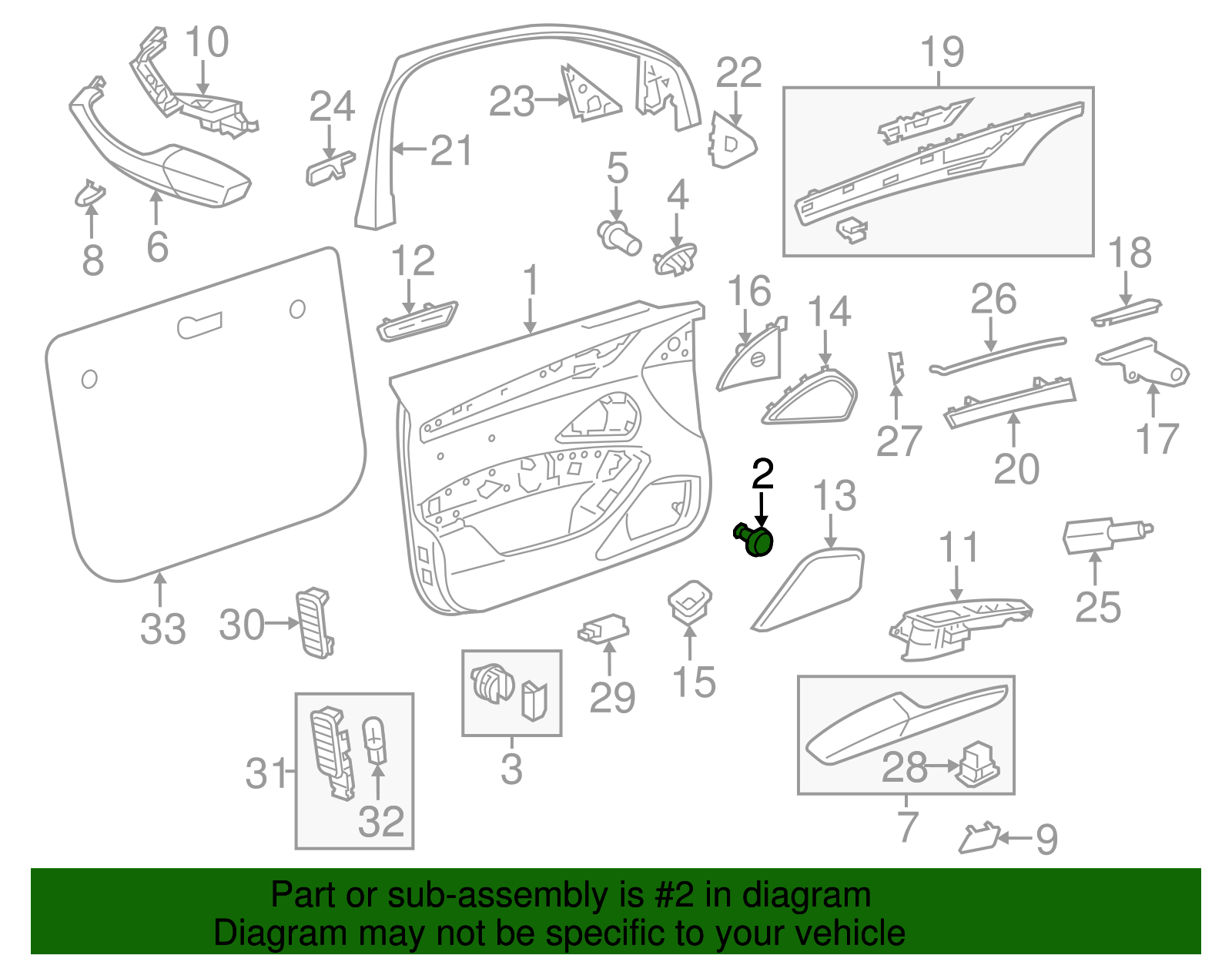 2011-2018 Audi Door Trim Panel Clip 4H0-868-243 | Audi USA Parts