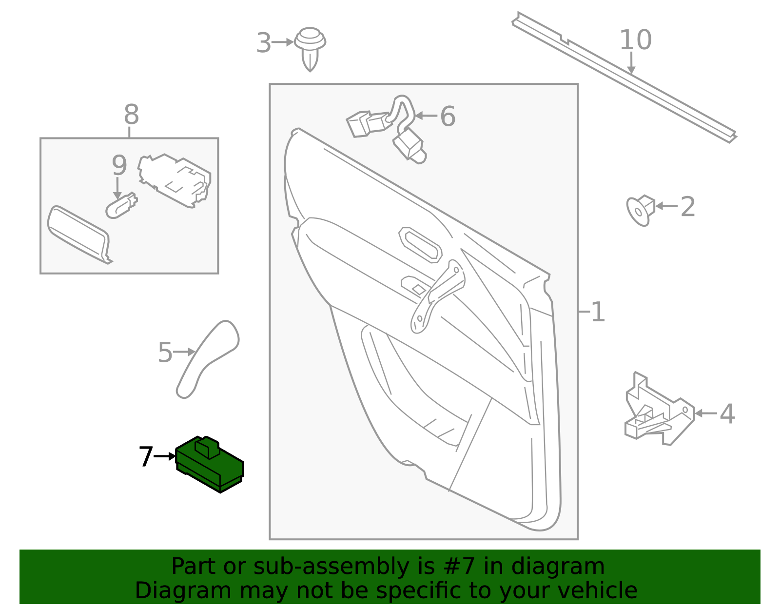 25421-1V90A - Window Switch 2013-2024 Infiniti | Official INFINITI ...