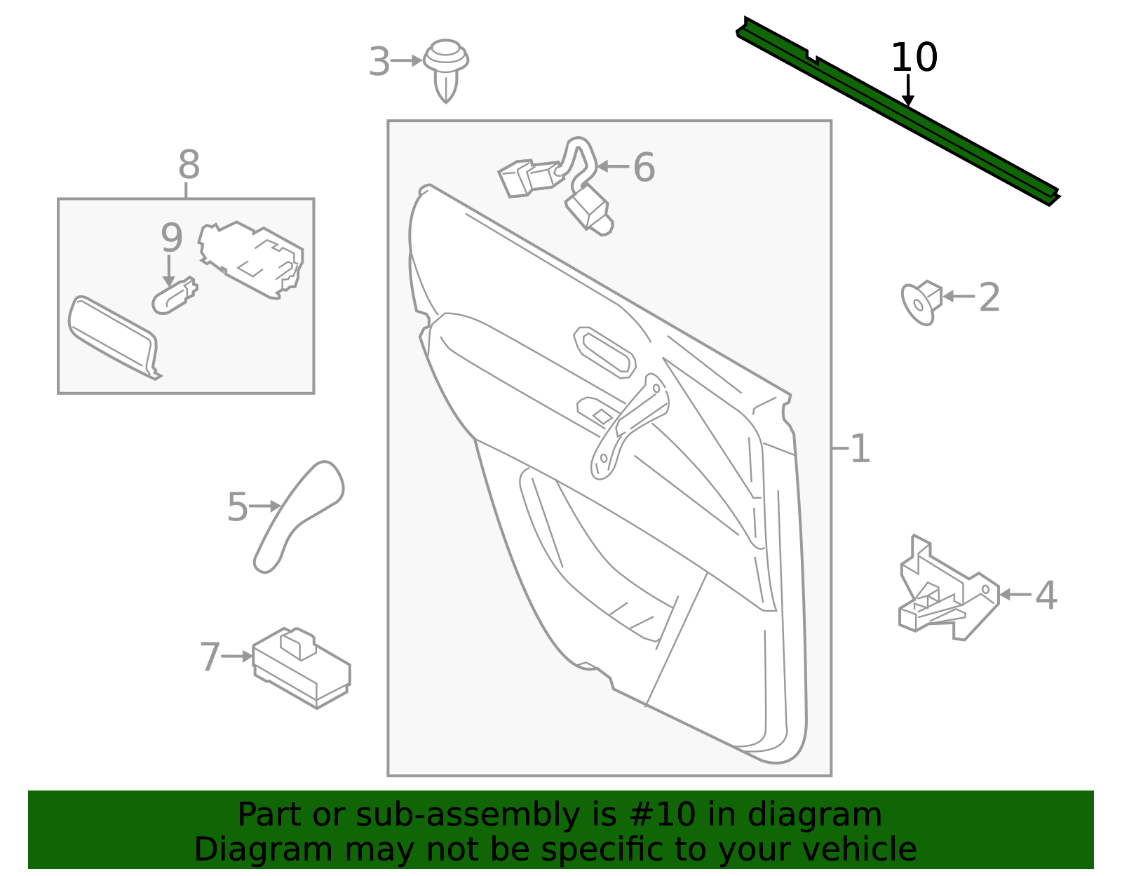 82835-1LA0A - Belt Weather-Strip Infiniti Wholesale Direct