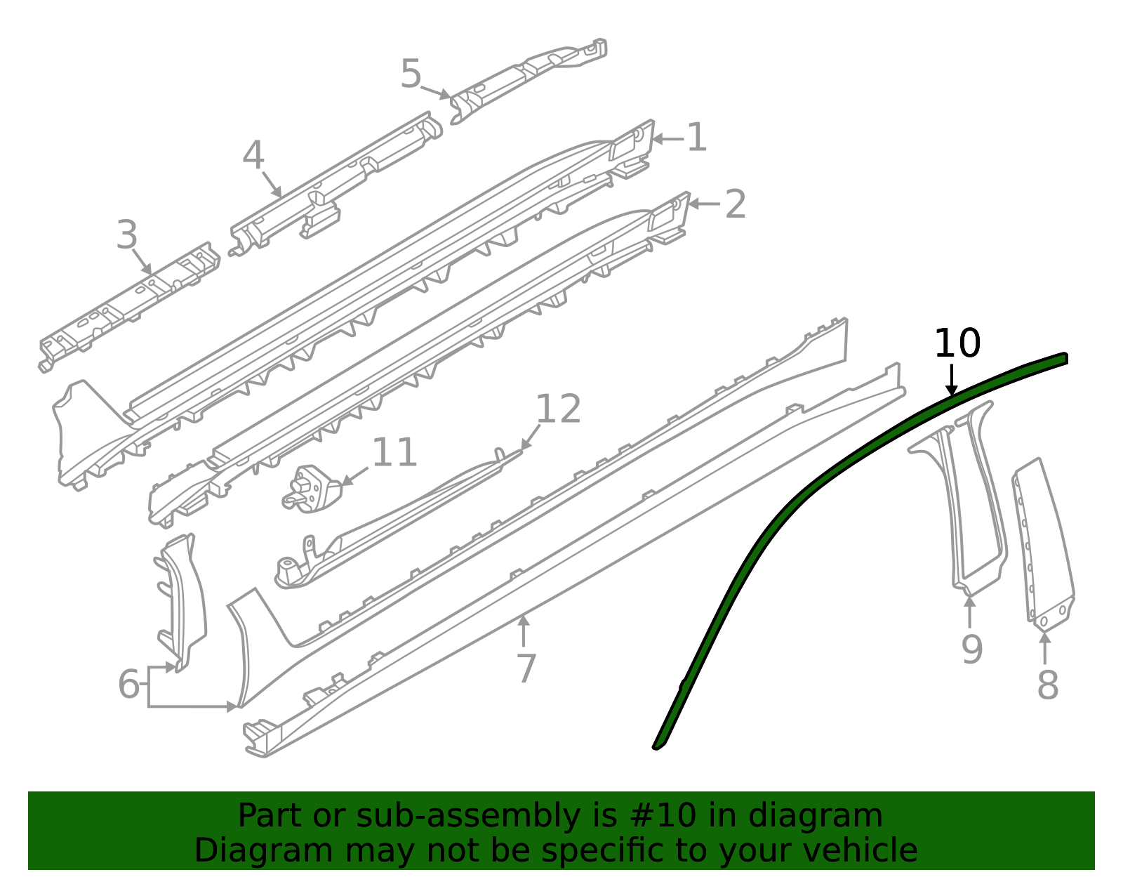 2022-2025 BMW Finisher Side Frame Left 511345 51-33-5-B51-C41 | BMW OEM ...