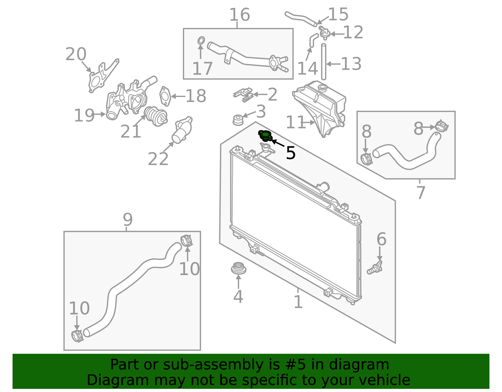 PE20-15-205 - Radiator Cap 2014-2018 Mazda 3 | Mazda Parts.US