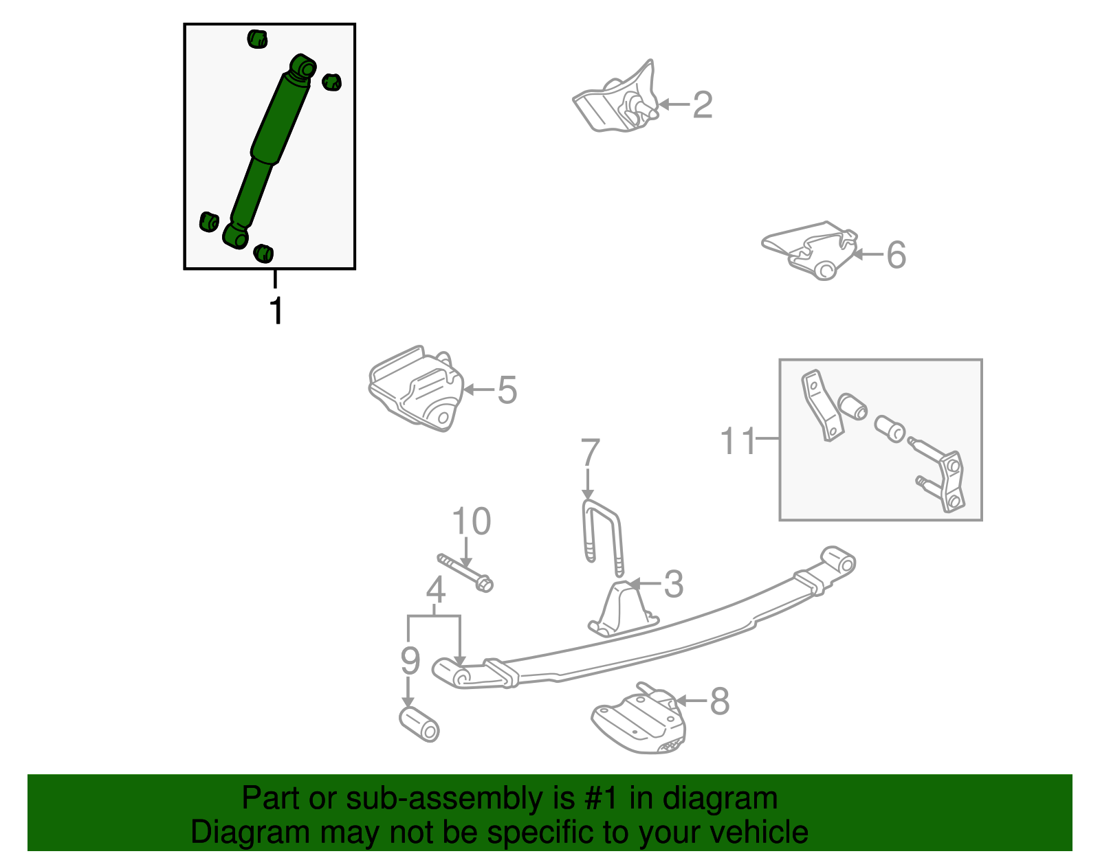 48541-A9010 - Shock Absorber - 1998-2004 Toyota Tacoma | Nucar Toyota ...