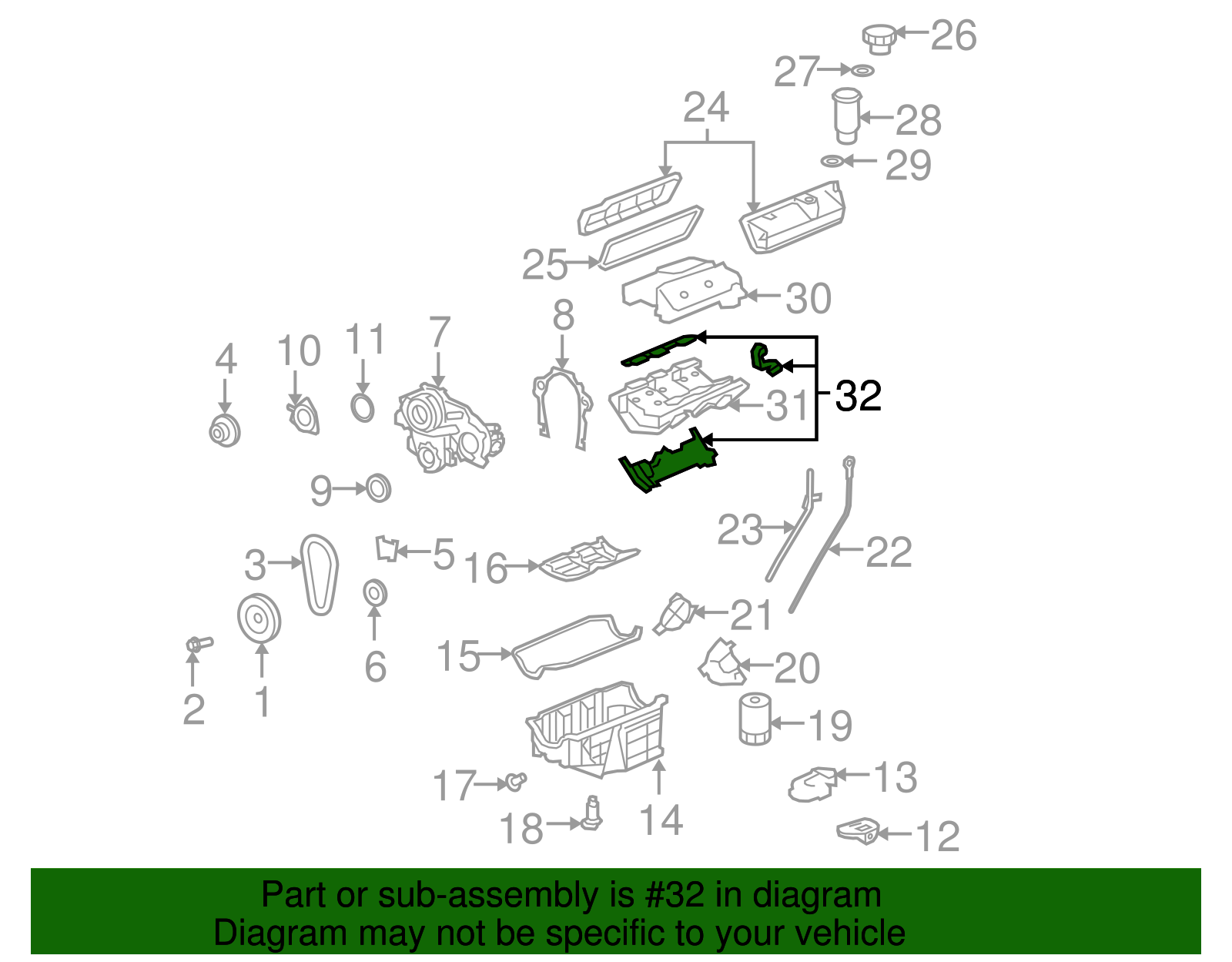 89017867 - Upper Intake Manifold Gasket Kit with Upper Side Intake ...