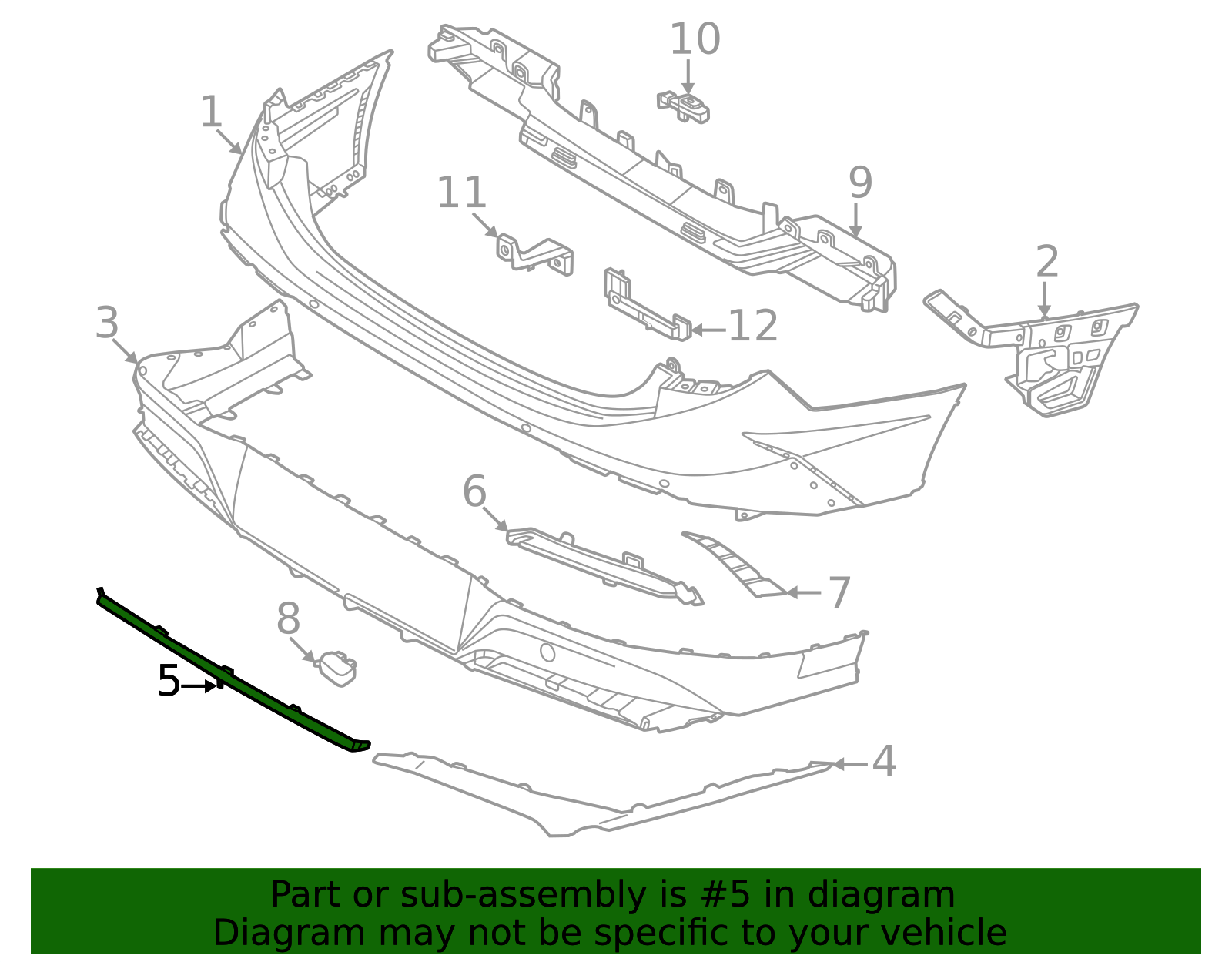 2024-2025 Hyundai Sonata Molding 86696-L1800 | HyundaiParts.Online