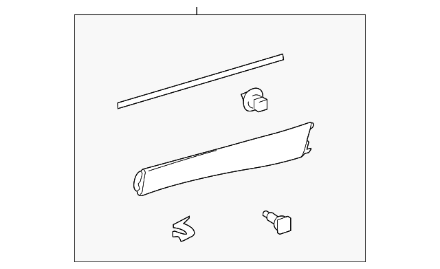 2021-2024 Toyota Venza Body Side Molding 75073-48010 | OEM Parts Online