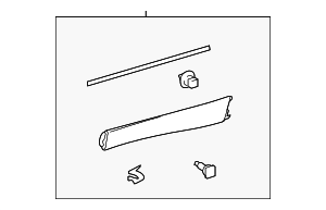 2023-2024 Toyota Venza Body Side Molding 75078-48050-C0 | Toyota Parts ...