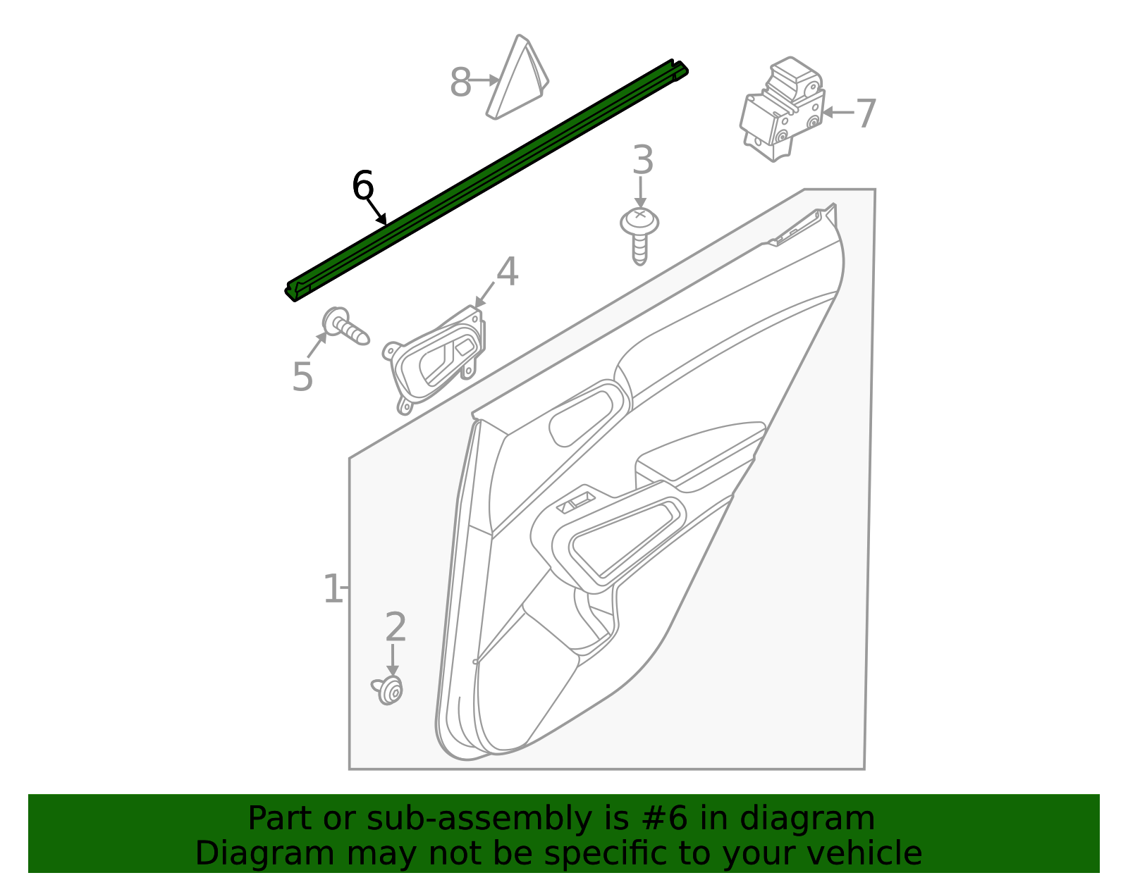 83241k0000 - Kia Belt Weather-Strip 2020-2025 Kia Soul | Performance ...