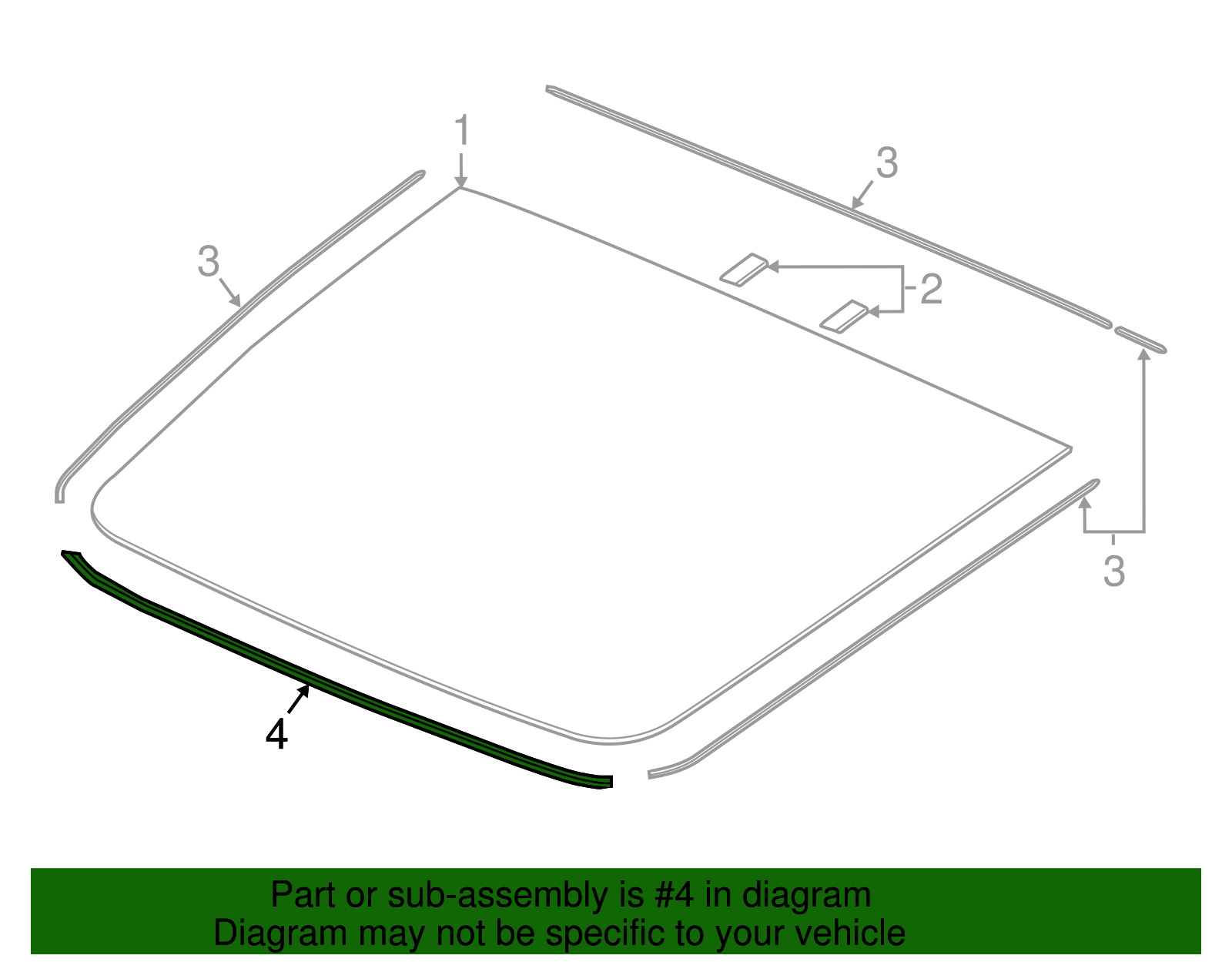 73223-TBG-A01 - 2016-2017 Honda Civic - Rubber C Windshield Dam | Honda ...