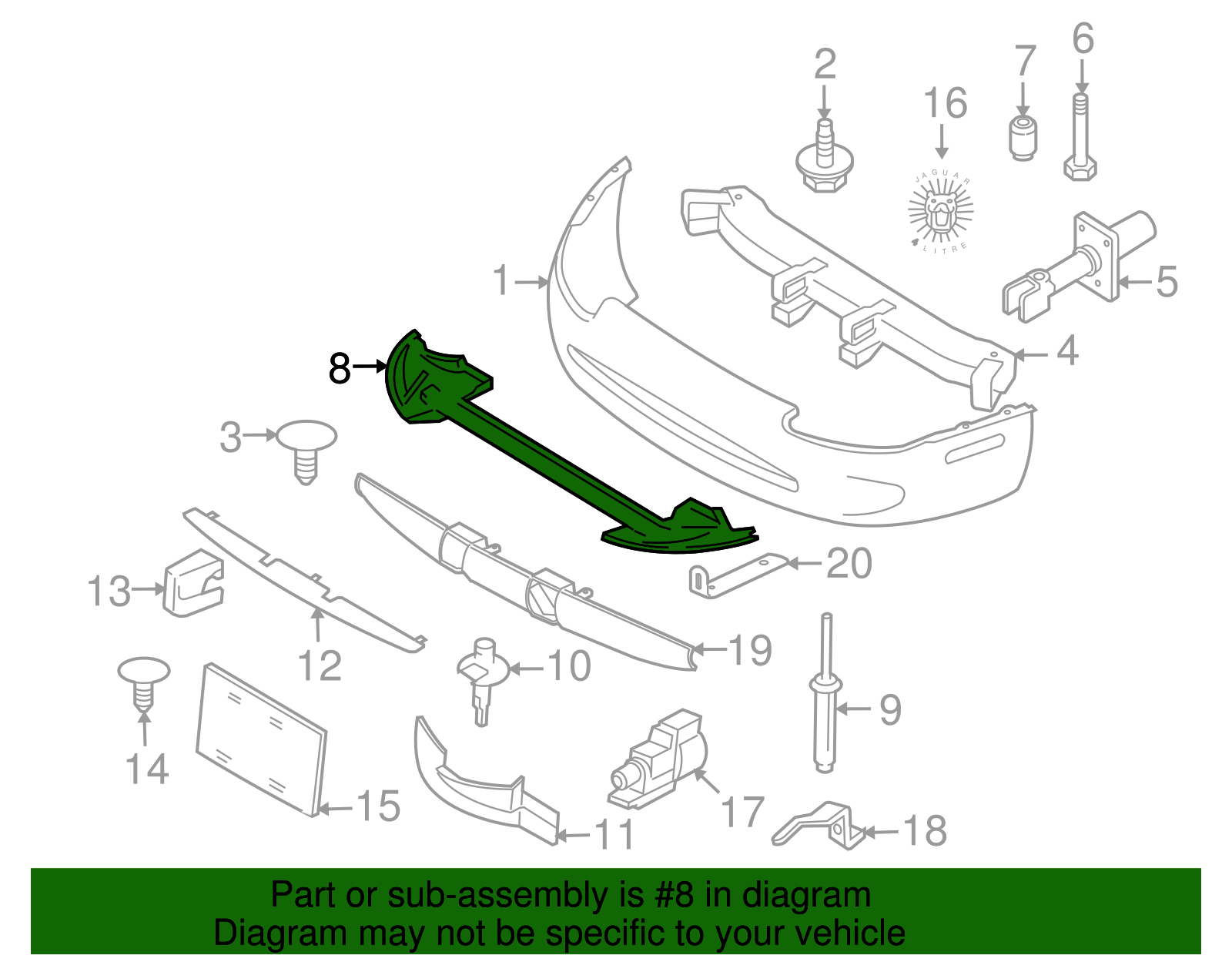 1997-2004 Jaguar Lower Cover HJE6484AB | Jaguar Annapolis Parts