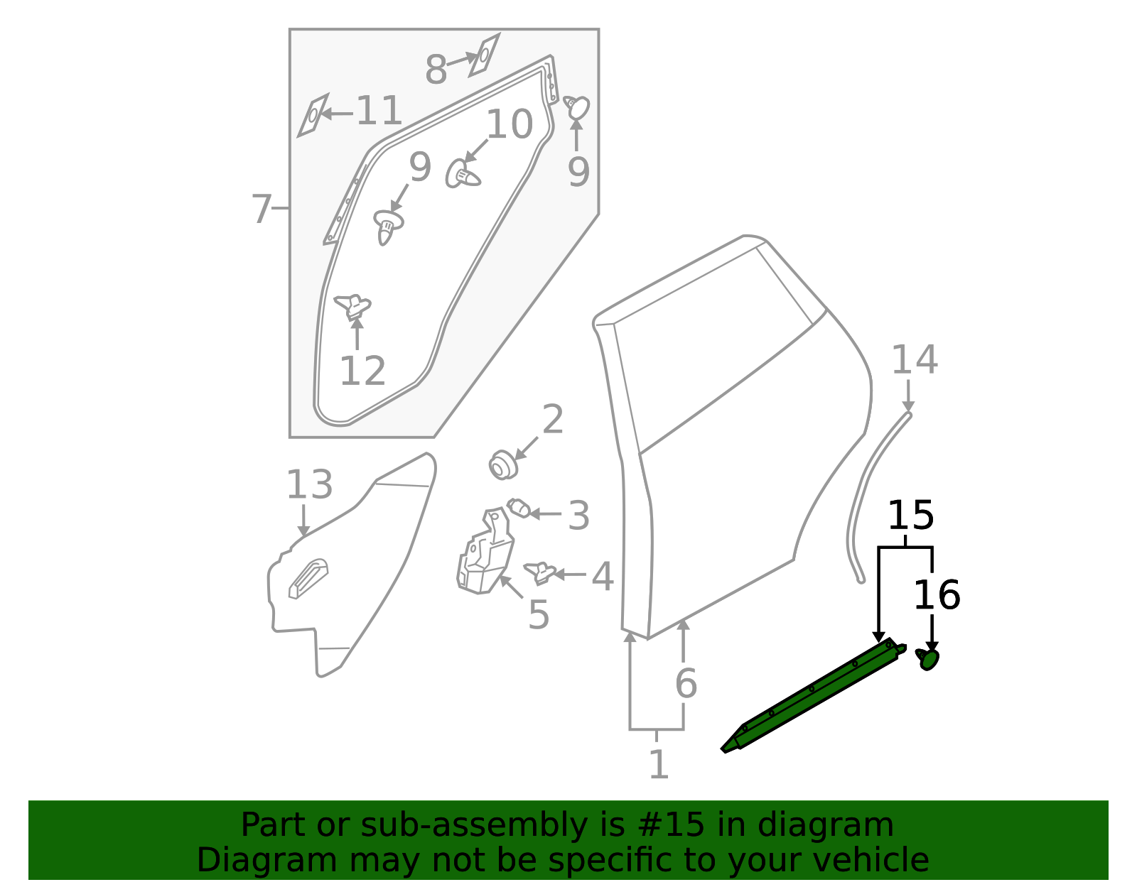 2008-2015 Nissan Lower Weather-Strip 82877-JM70A | OEM Parts Online