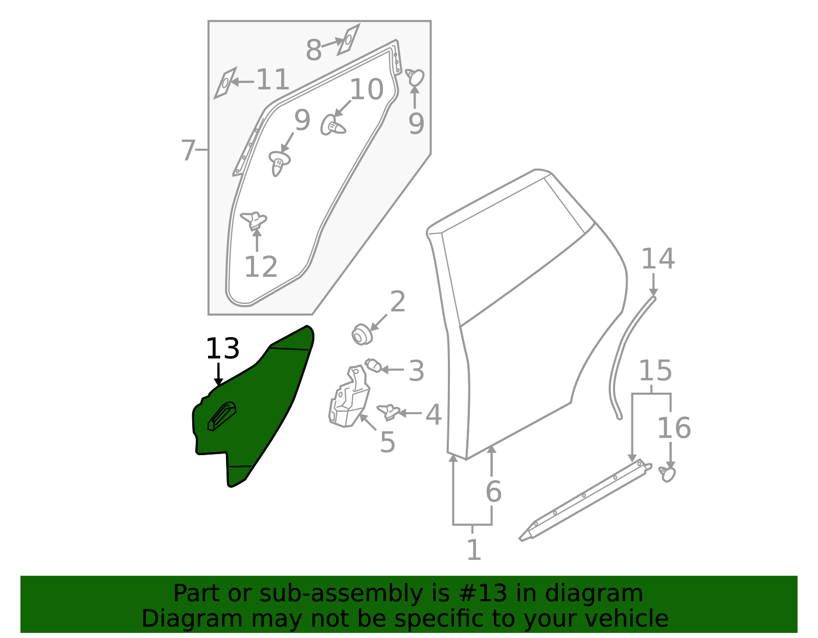 82860-JM00A - High-Quality Door Water Deflector for 2008-2015 Nissan ...