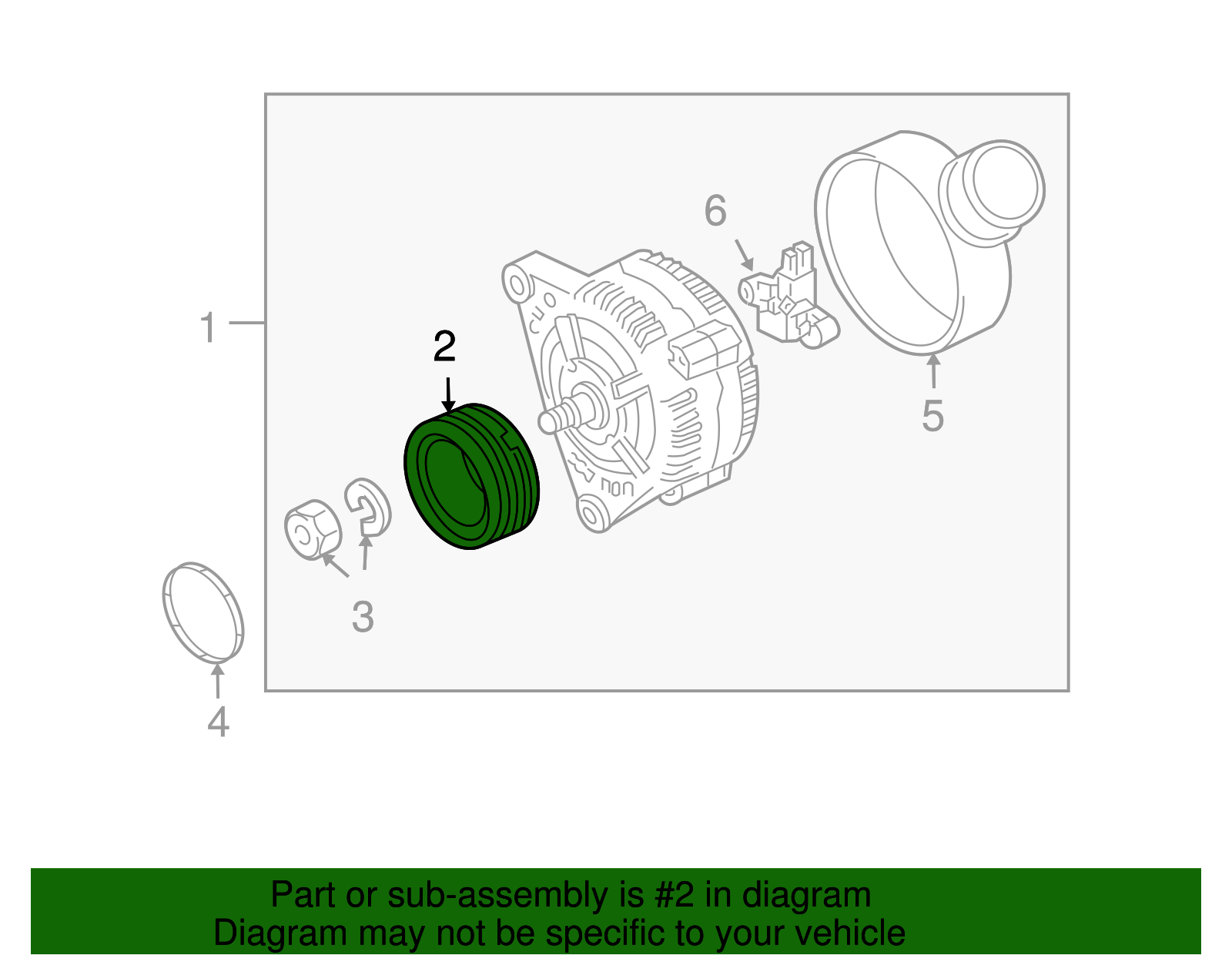 06E-903-119-P - Alternator Pulley 2005-2015 Audi | Audi OEM Parts Guy
