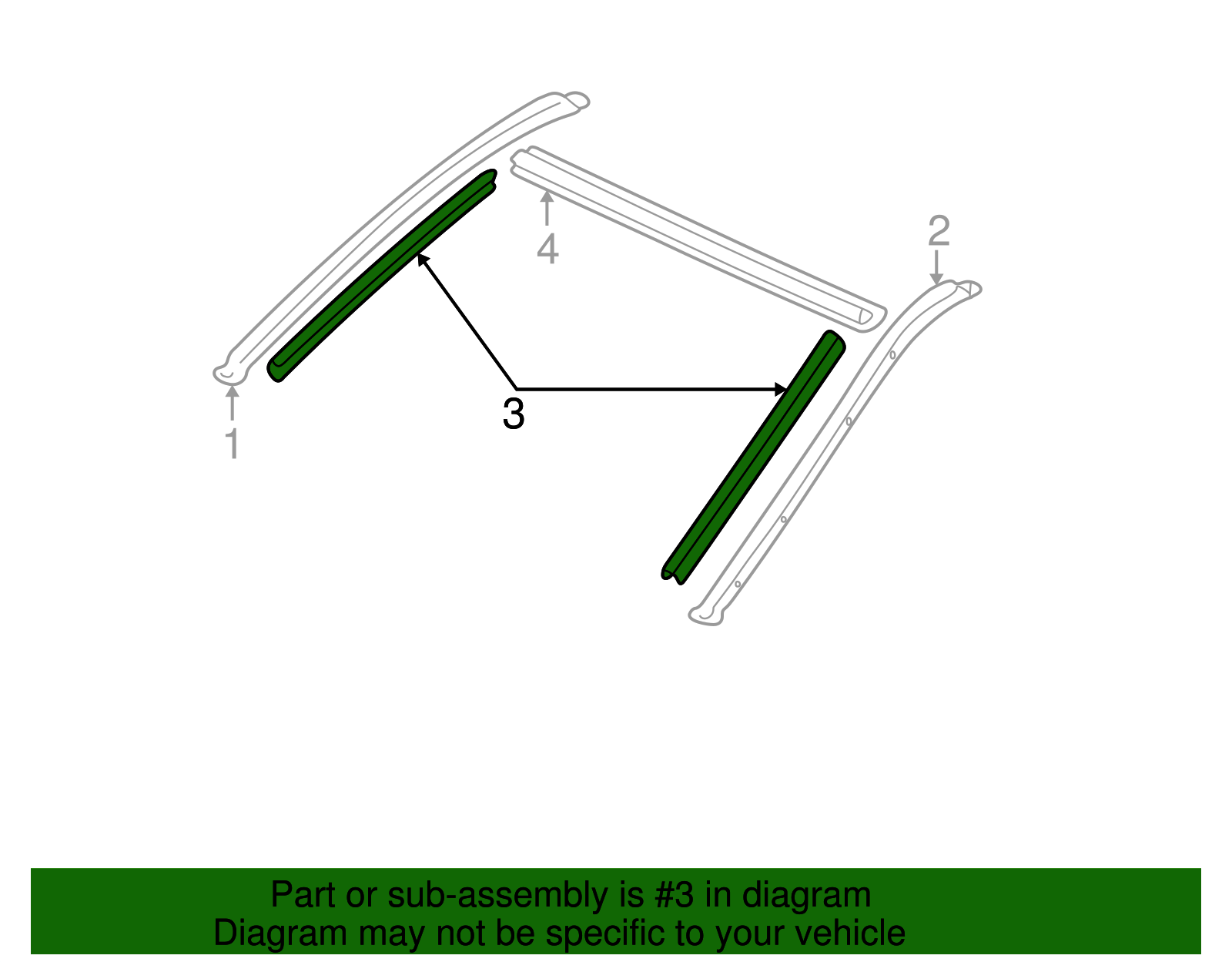 75543-60020 - Windshield Trim - 1998-2007 Toyota Land Cruiser | Nucar ...