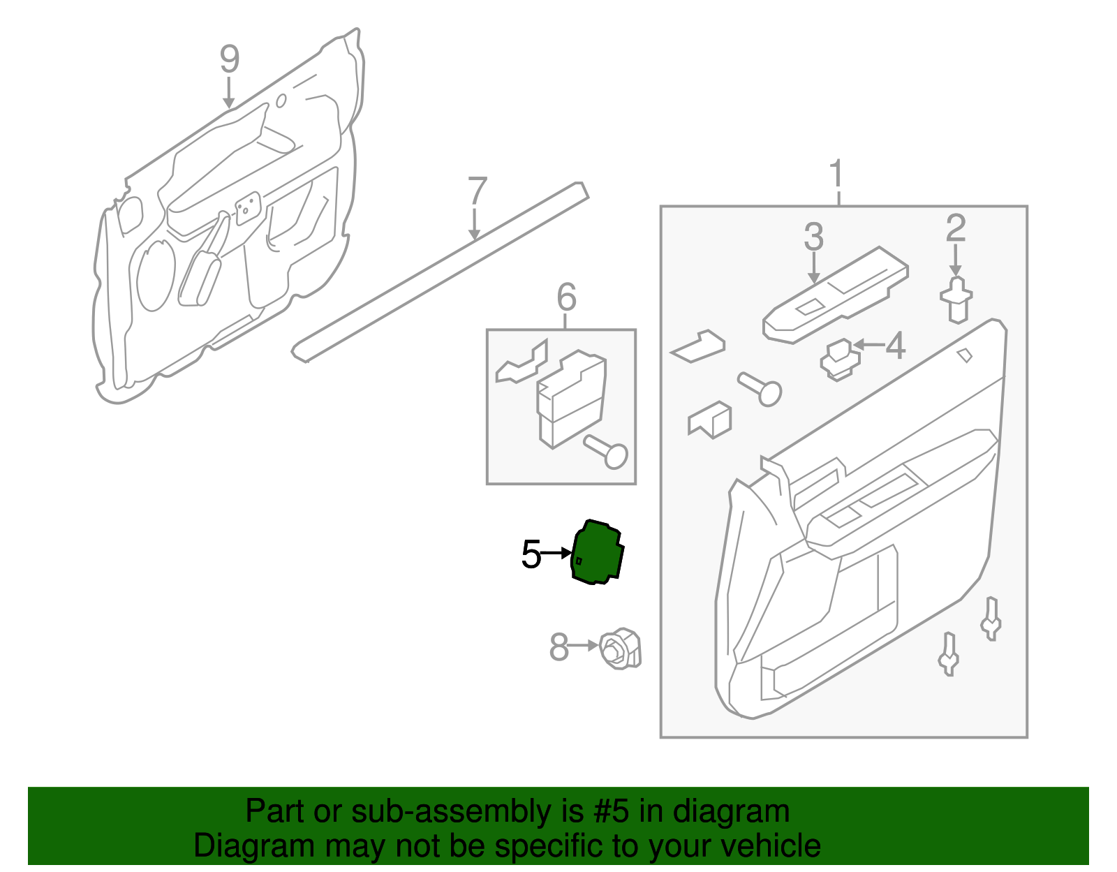 2008-2019 Ford | Motorcraft™ Lock Switch | SW-7243 | Walls' Ford Parts