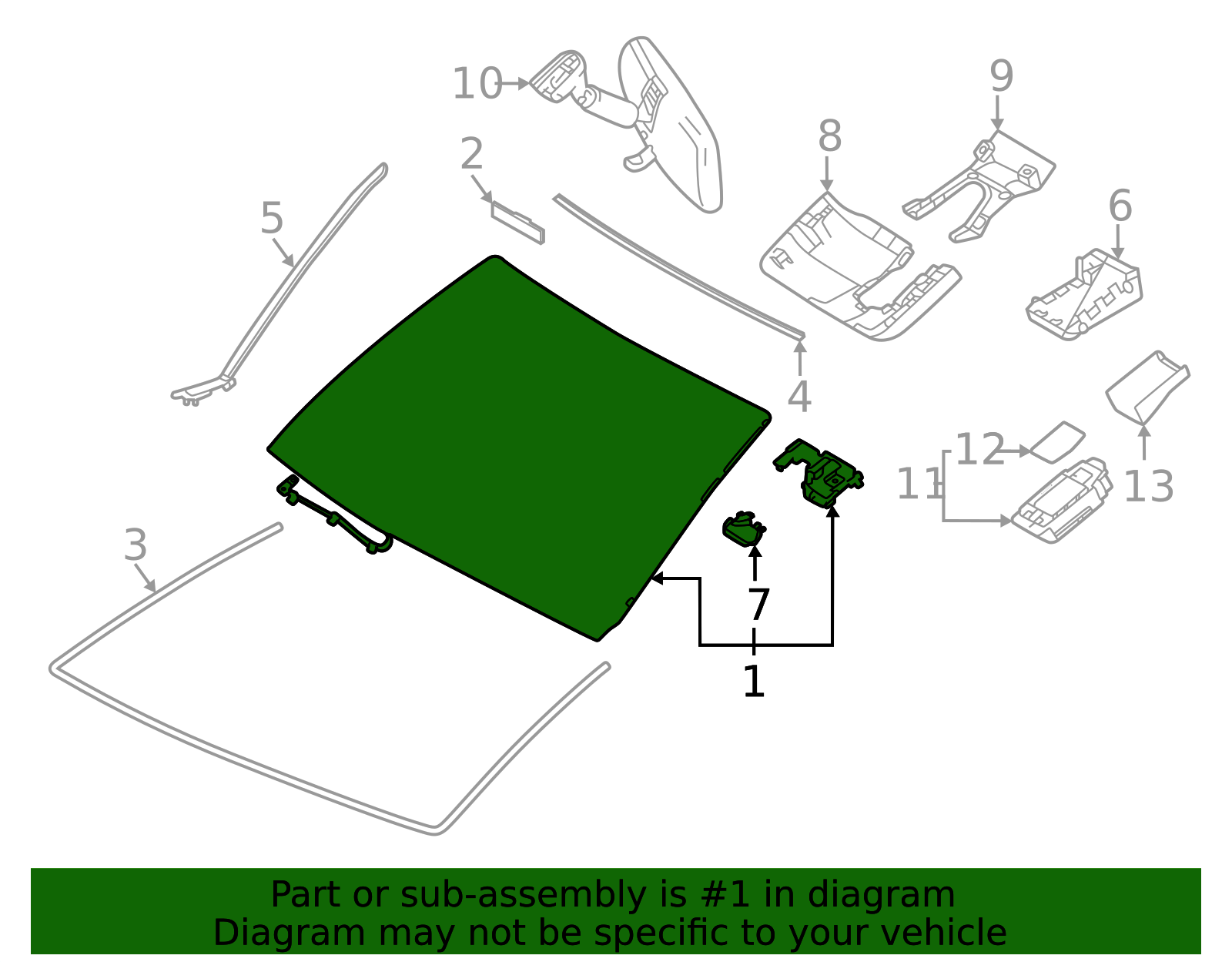 56101-35904 - Windshield 2025 Toyota 4Runner | Longo Toyota Parts