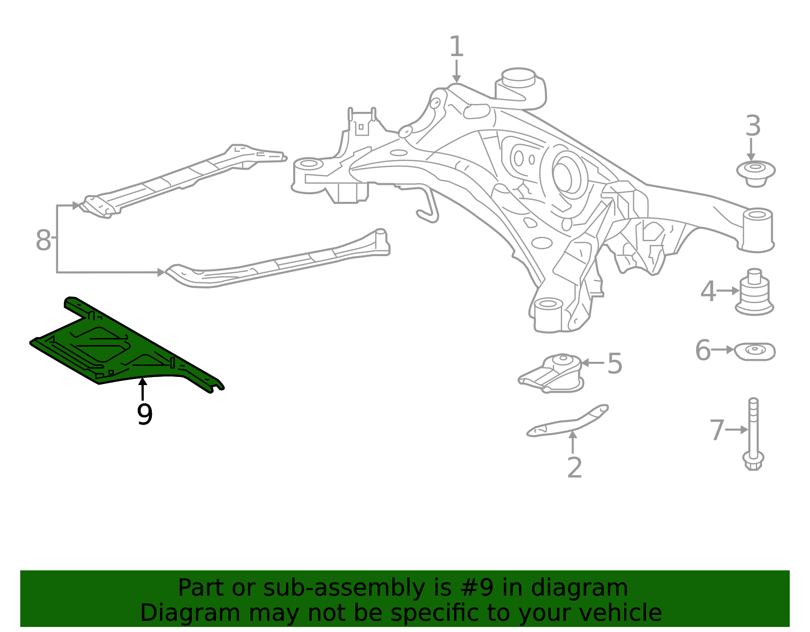 57533-30070 - High-Quality Suspension Subframe Crossmember Brace for ...