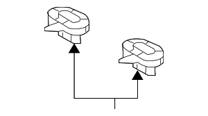 2000-2020 Jaguar Seat Cushion Pad Catch XR81993 | JaguarParts.com