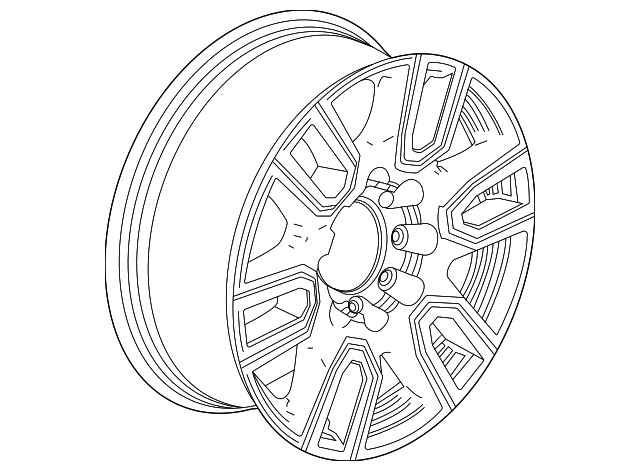 2020 GMC 20x8.5 Aluminum Wheel 84742711 | Capital Chevy Parts
