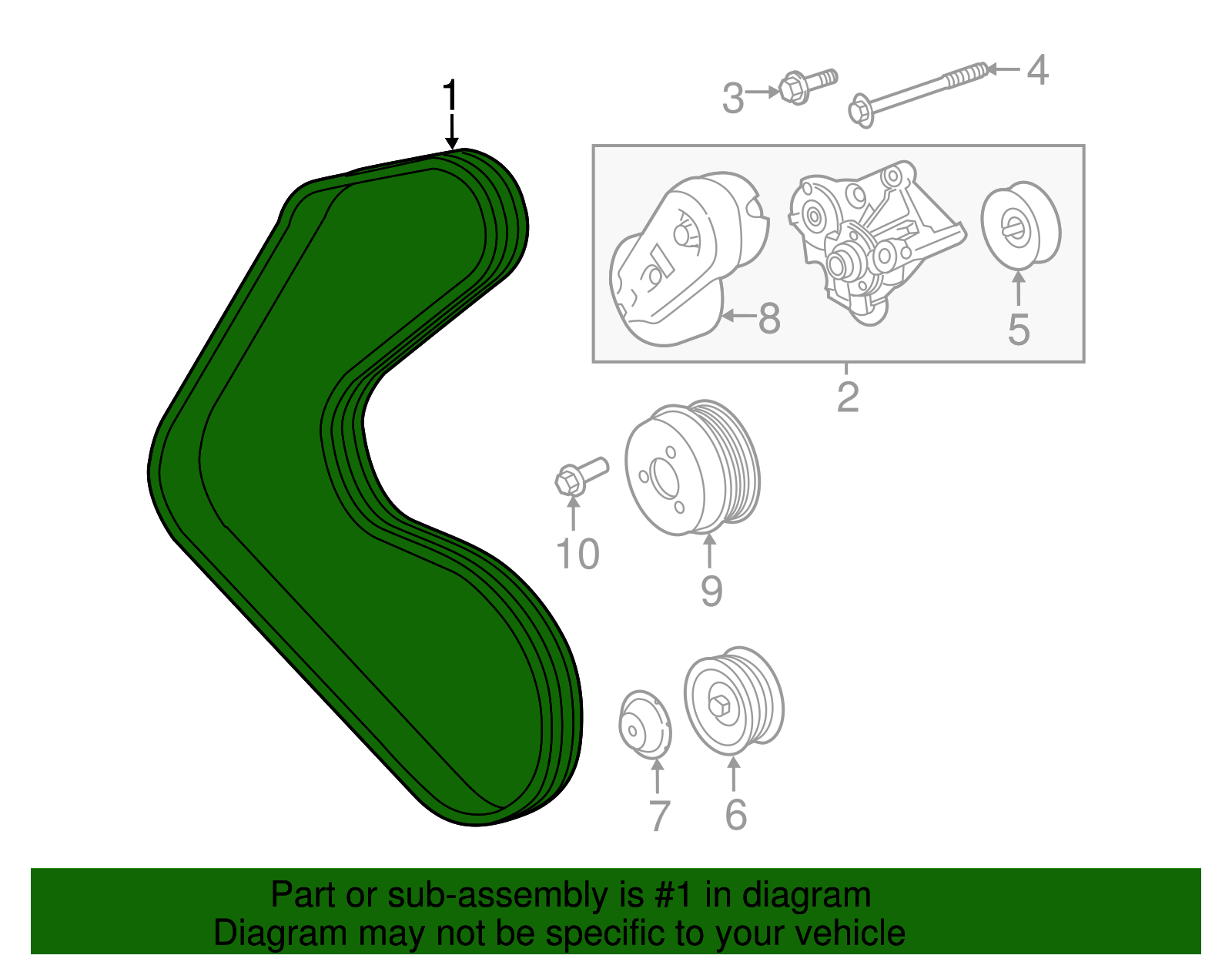 Genuine OEM Belt Part# LR184650 Fits 2014-2024 Land Rover: Up To 35% ...