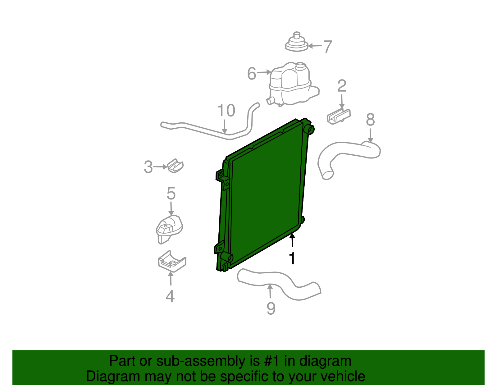 2006-2008 Ford Motorcraft™ Radiator RAD-20 | Ford OEM Parts Outlet