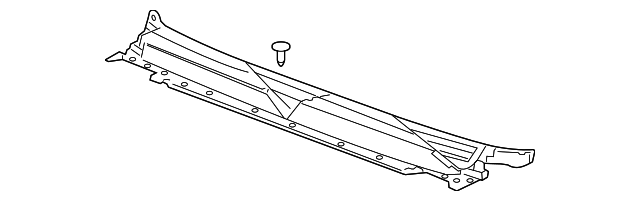 2007-2014 GM Black Air Inlet Grille Panel 25872303 GM | GMPartsDirect.com