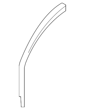 2005-2016 Land Rover Side Molding Seal Strip CGE500430 | JaguarParts.com