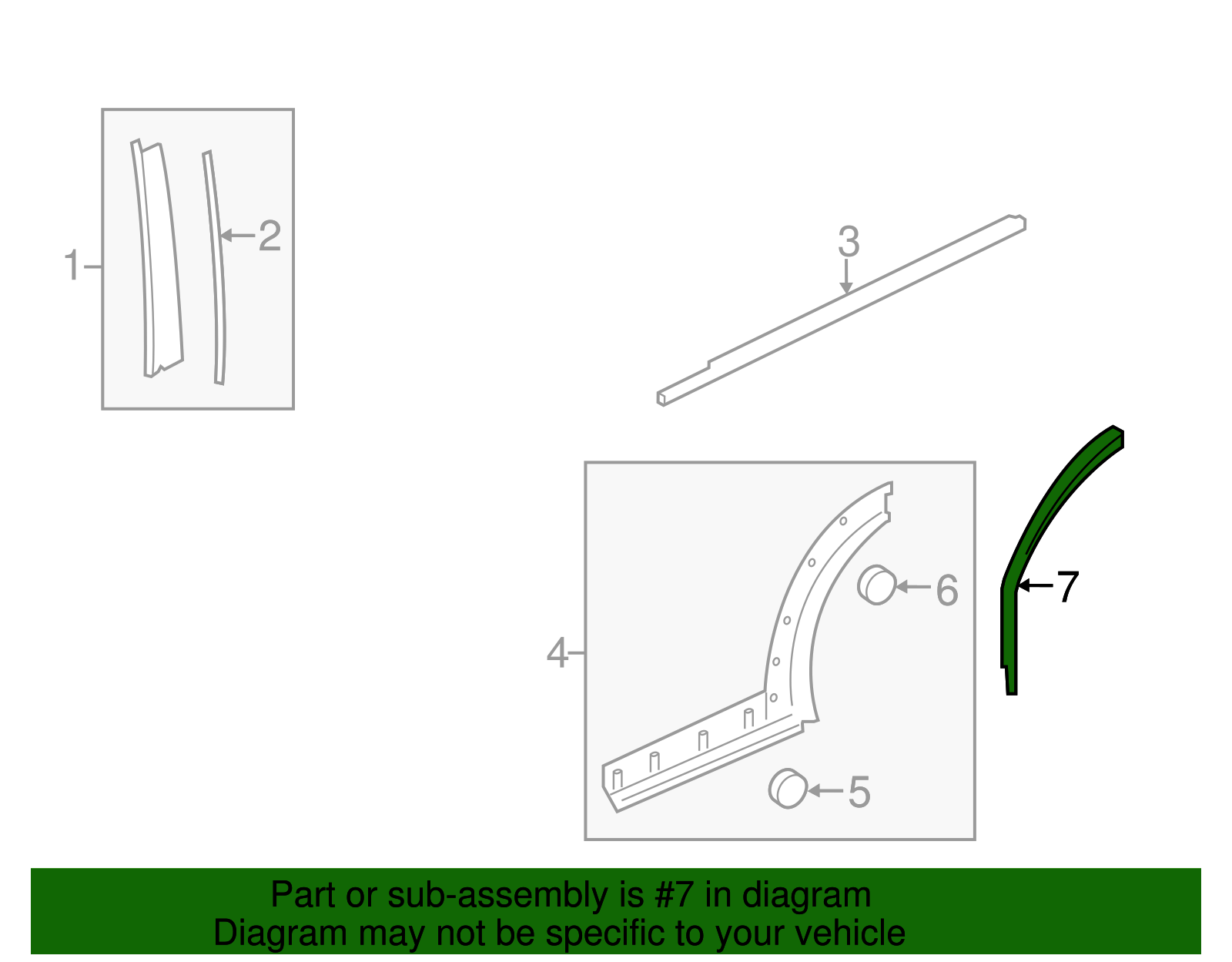 2005-2016 Land Rover Side Molding Seal Strip CGE500430 | JaguarParts.com