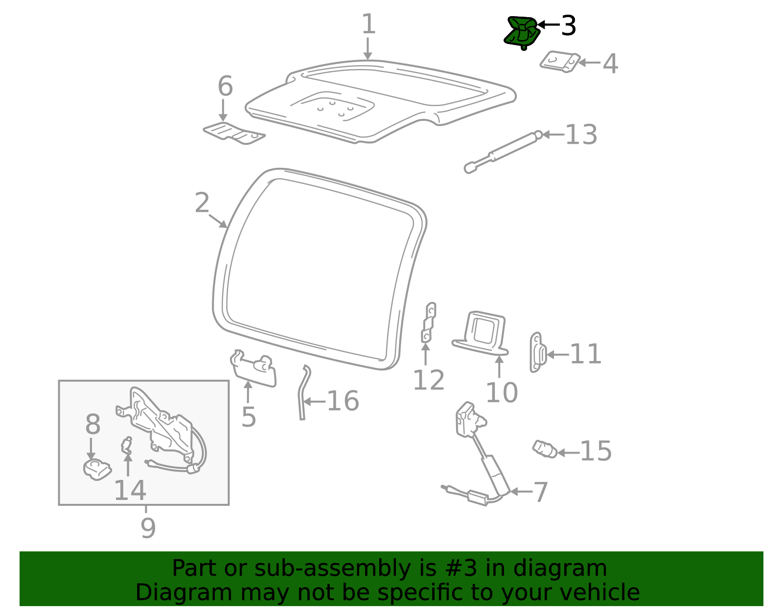 1991-2010 Ford Lift-Gate Hinge 6L2Z-7842900-AA | Awesome Parts Ford
