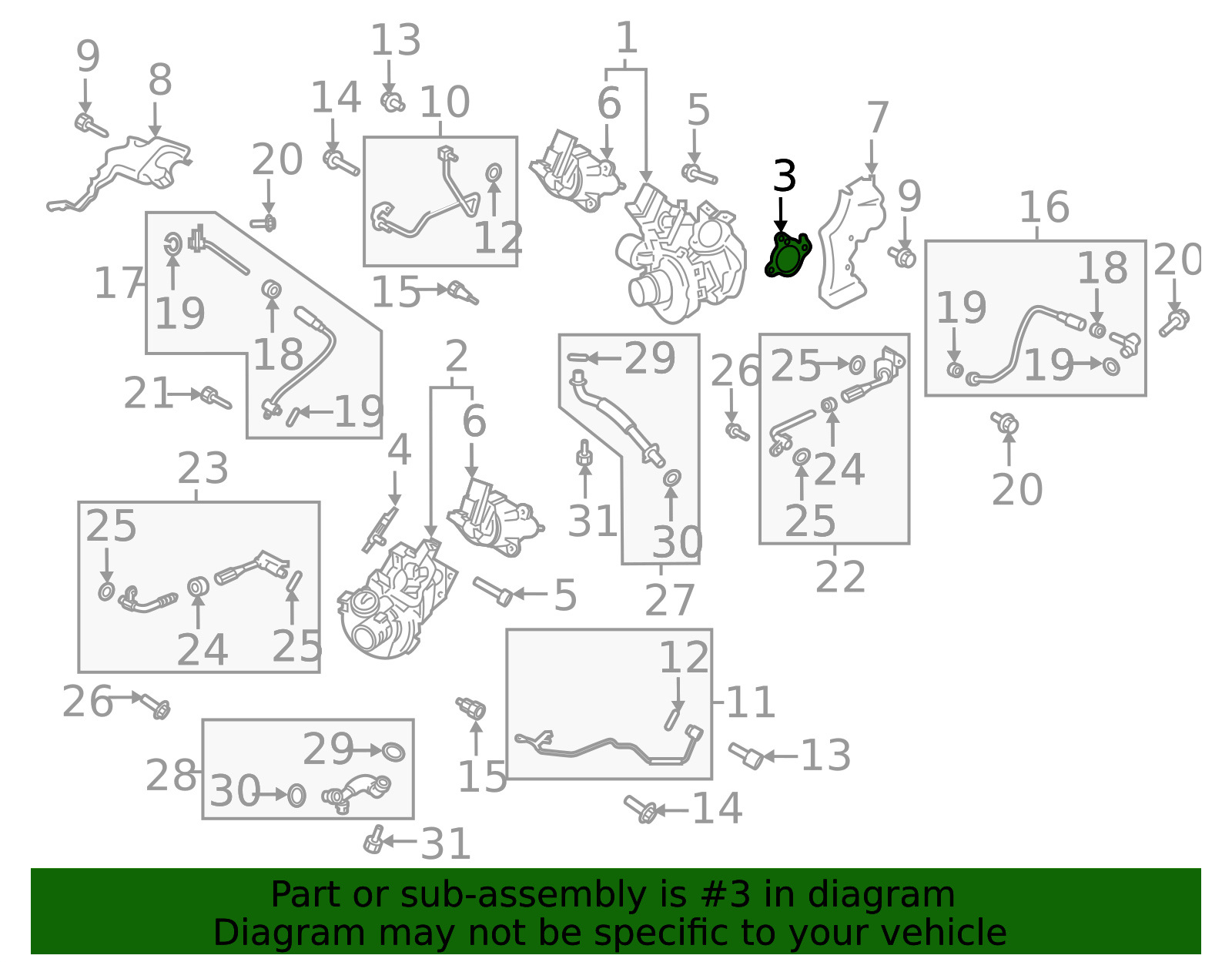 2017 Ford F-150 Turbocharger Gasket HL3Z-9450-A | Ford OEM Parts Outlet