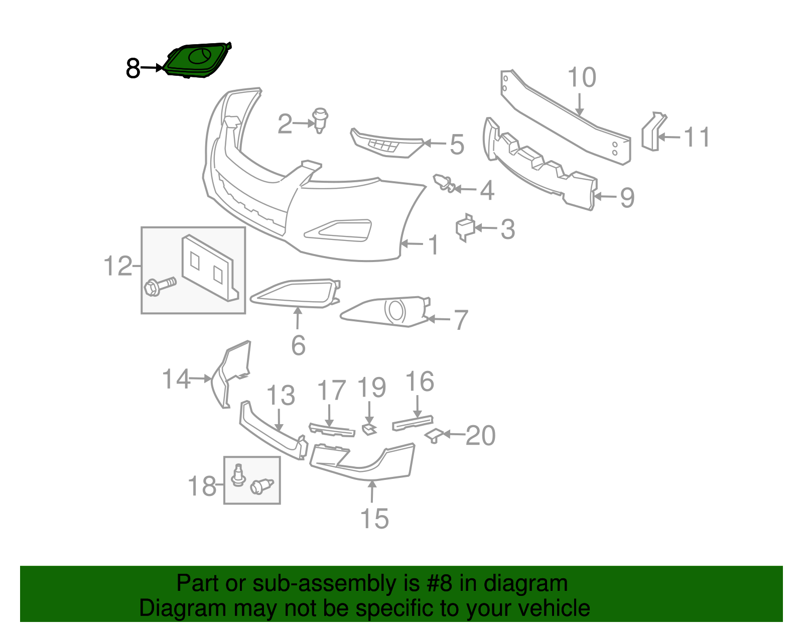 2009 Toyota Matrix Hole Cover 52128-02260 | Toyota Parts Center