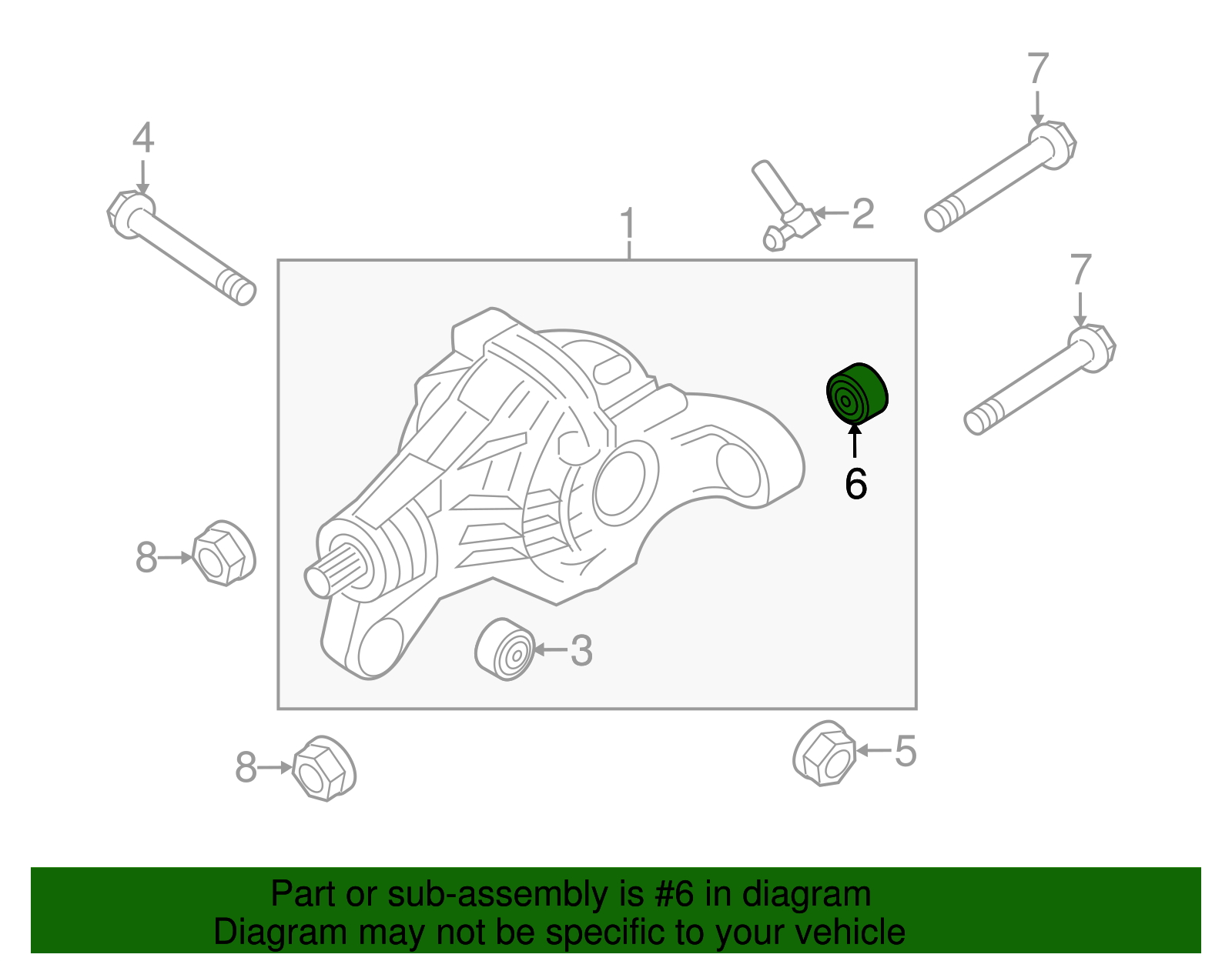 2011-2018 Porsche Cayenne Rear Mount 958-349-337-50 | OEM Parts Online