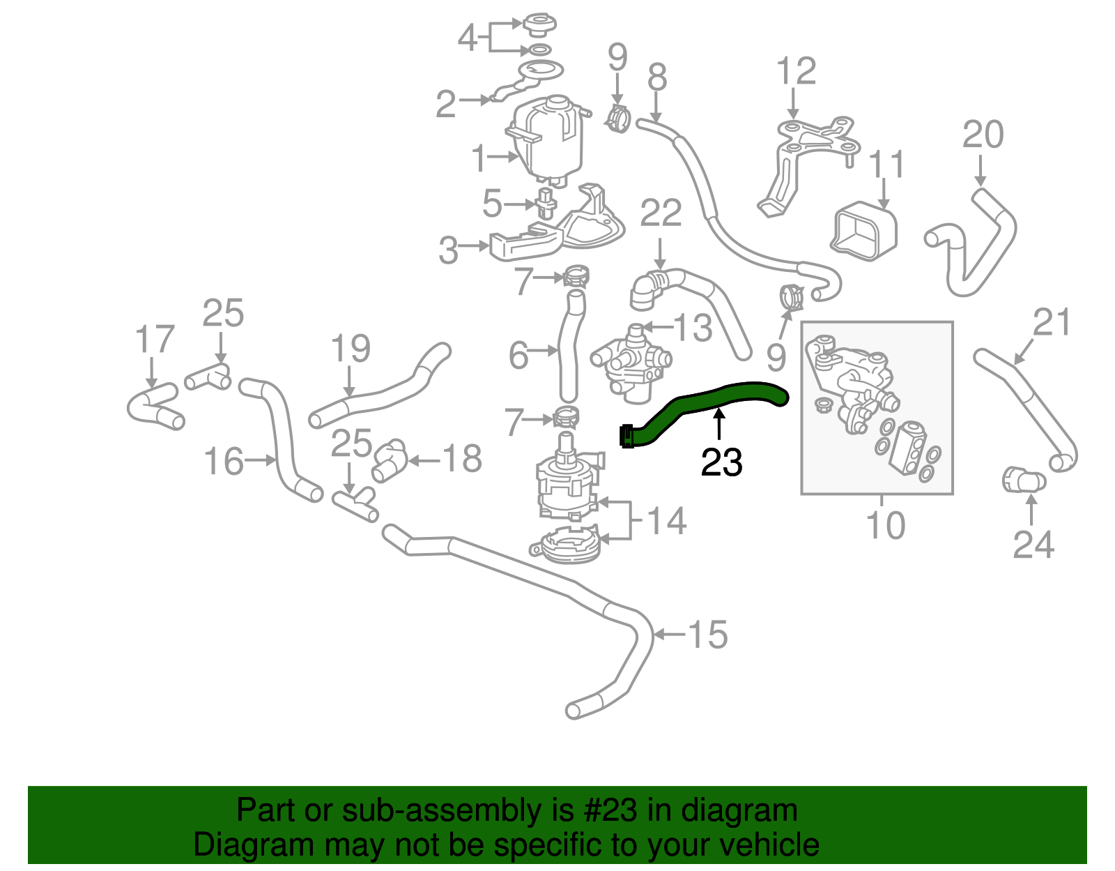 95275300 - 2014-2016 Chevrolet Spark EV - Drive Motor Battery Coolant ...