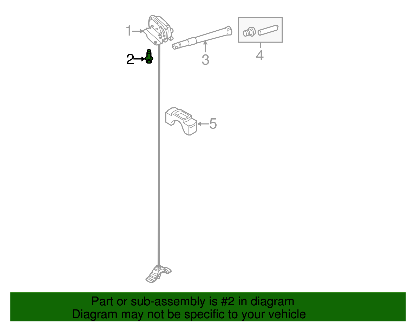 Genuine OEM Ford Part - Spare Tire Carrier Winch Bolt W611645-S439 ...