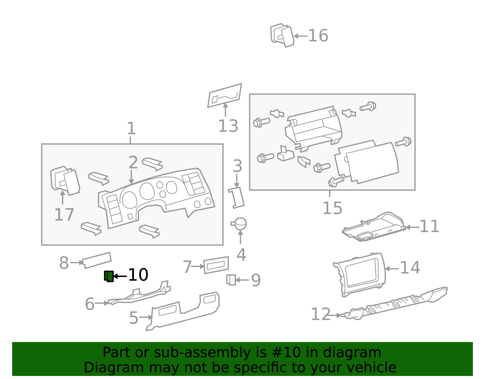 2008-2022 Toyota Sequoia Blank Cover 55539-0C090 | Toyota Parts Center