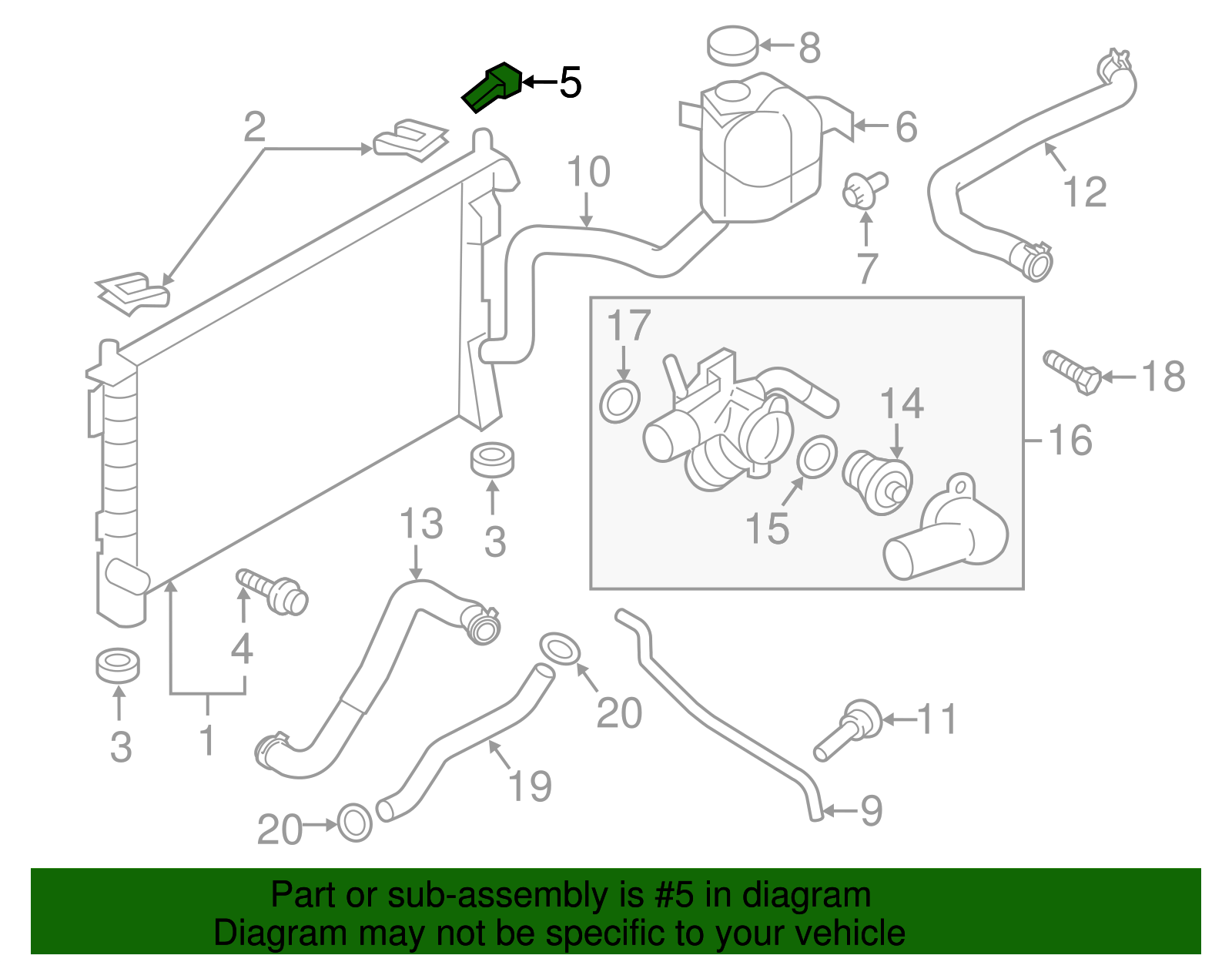2010-2019 Ford Radiator Upper Bracket AG1Z-8A193-A | NewAutoParts.com