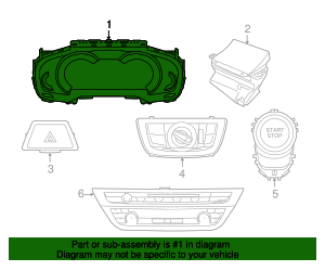BMW 2018-2022 BMW Instrument Cluster 621010 62-10-5-A59-658 | BMW ...